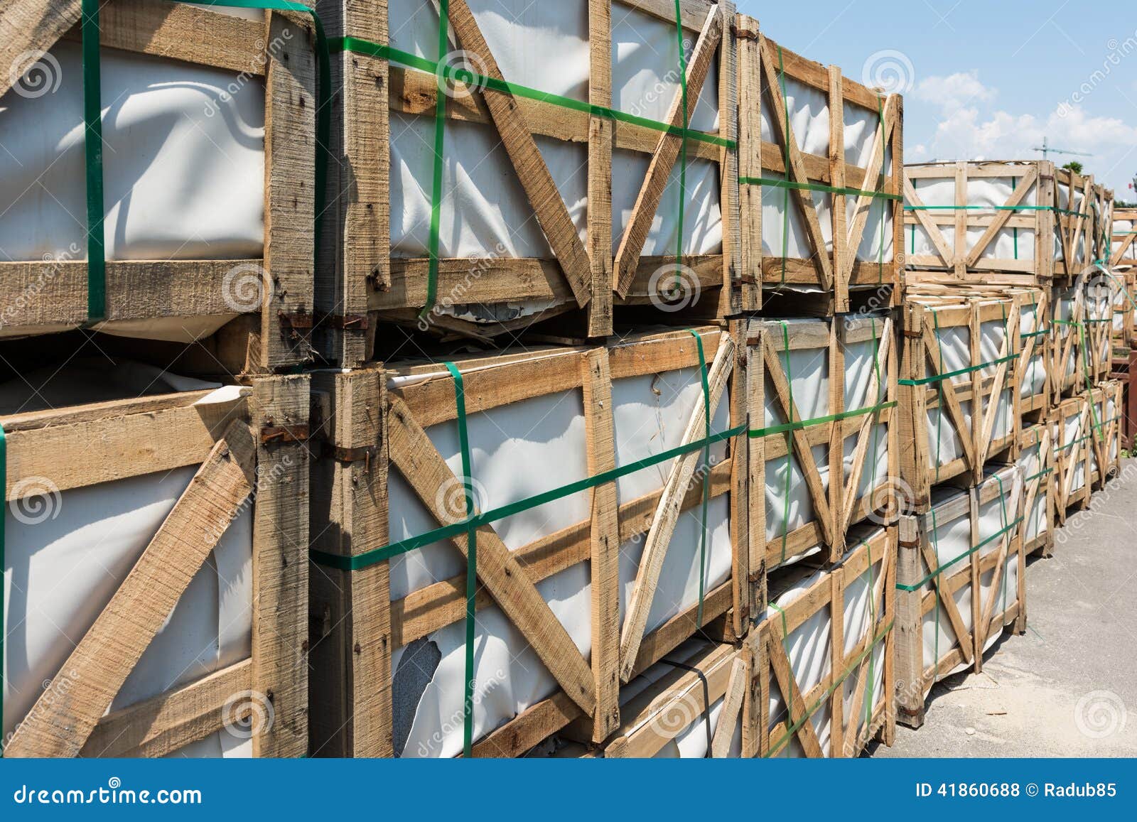 Construction Pallets On A Site Royalty-Free Stock Image | CartoonDealer ...