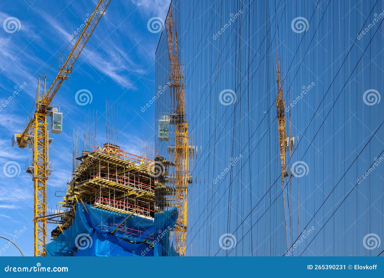 Construction of Panoramic Financial Center Skyline and Business Development Center Stock Image ...
