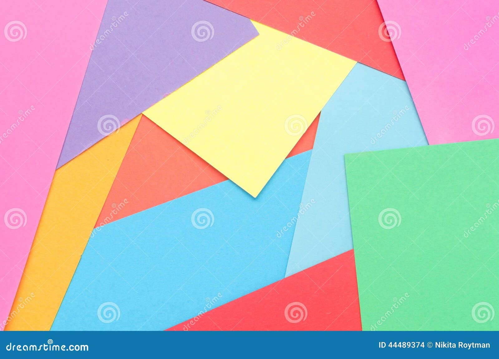 Construction Paper Thrown Together Stock Photo - Image of craft, shape ...