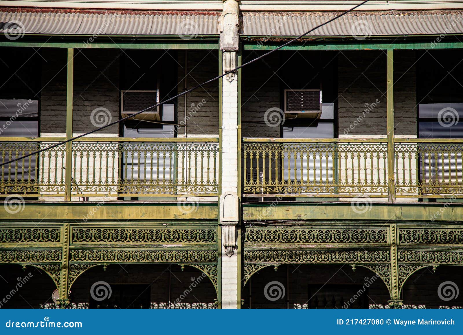 Construction Patterns in Melbourne Stock Photo - Image of gate, window ...