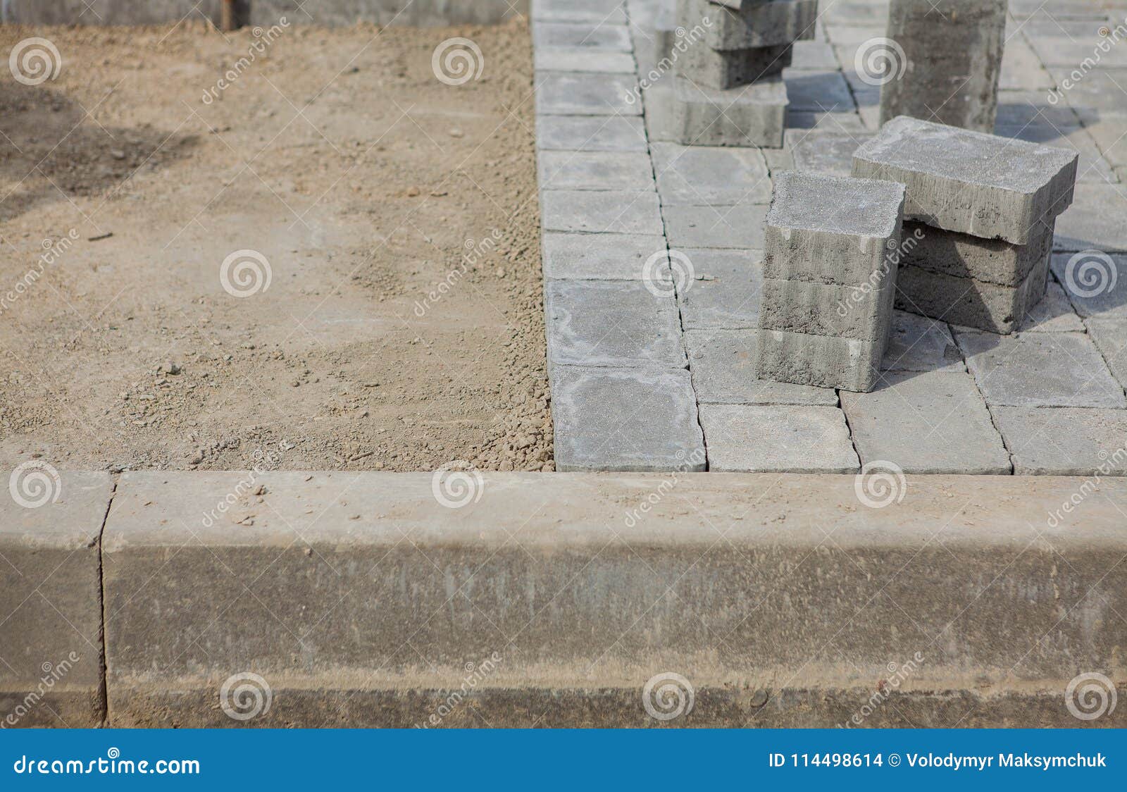 Construction of Pavement Details, Cobblestone Pavement, Stone Blocks on ...