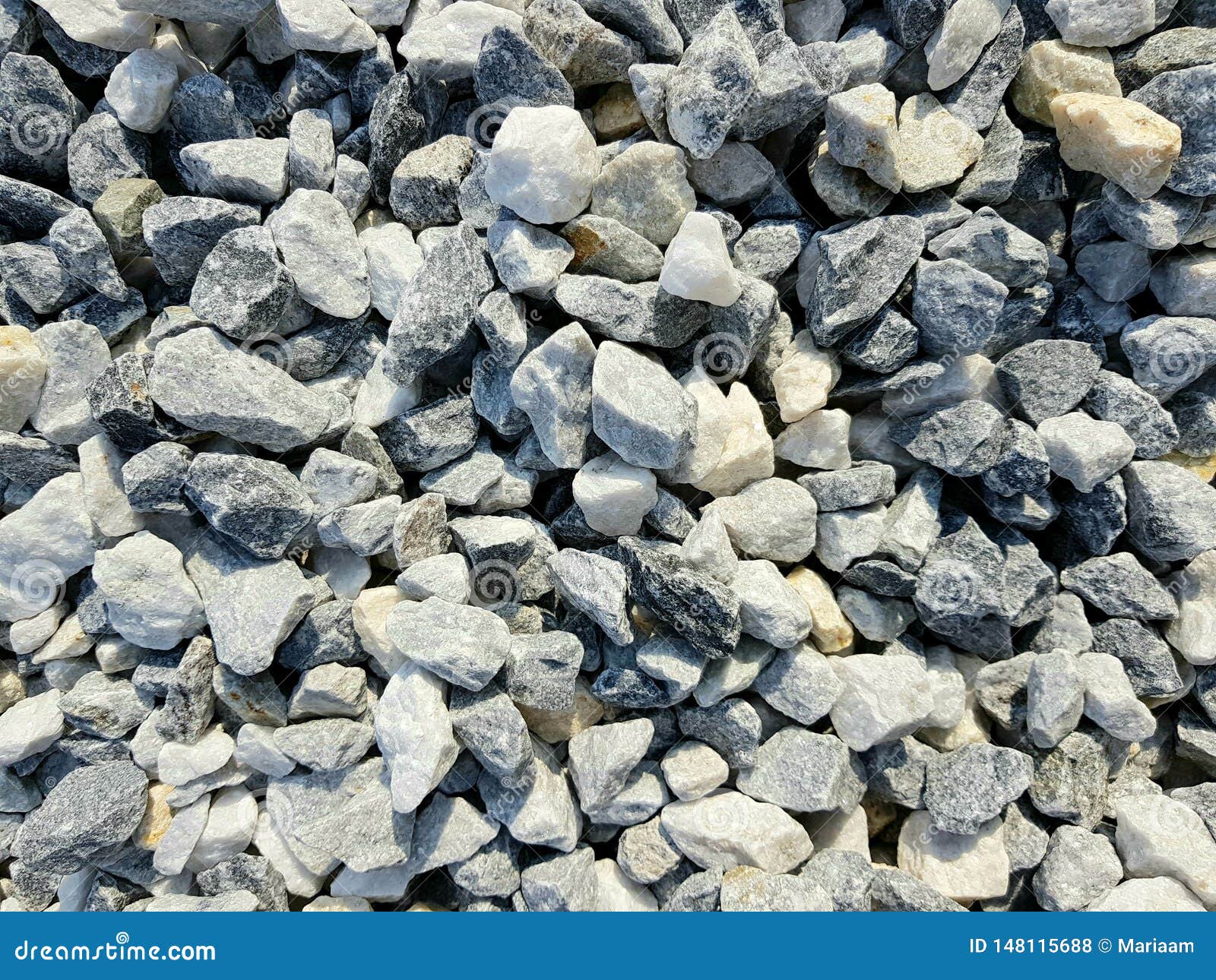 Construction Pebbles Background. Stones for Construction. Stock Photo ...