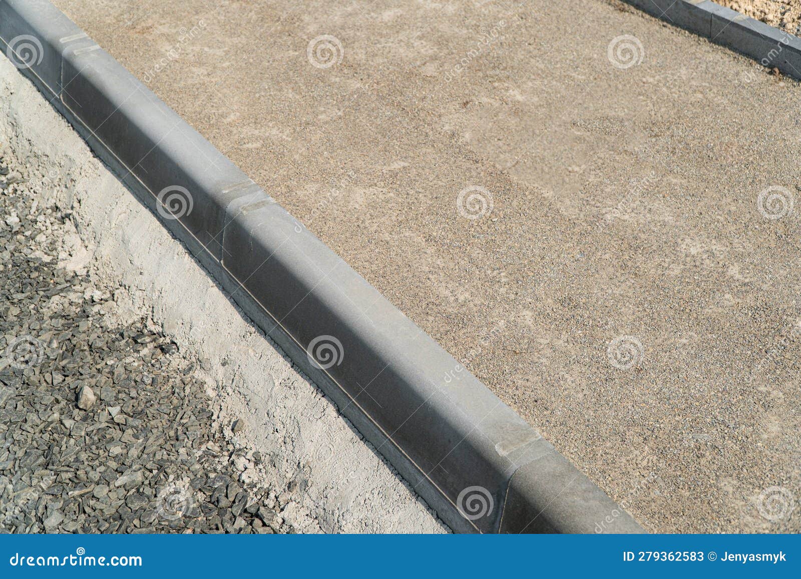 Construction of a Pedestrian Path. Paving of Pedestrian Paths on City ...