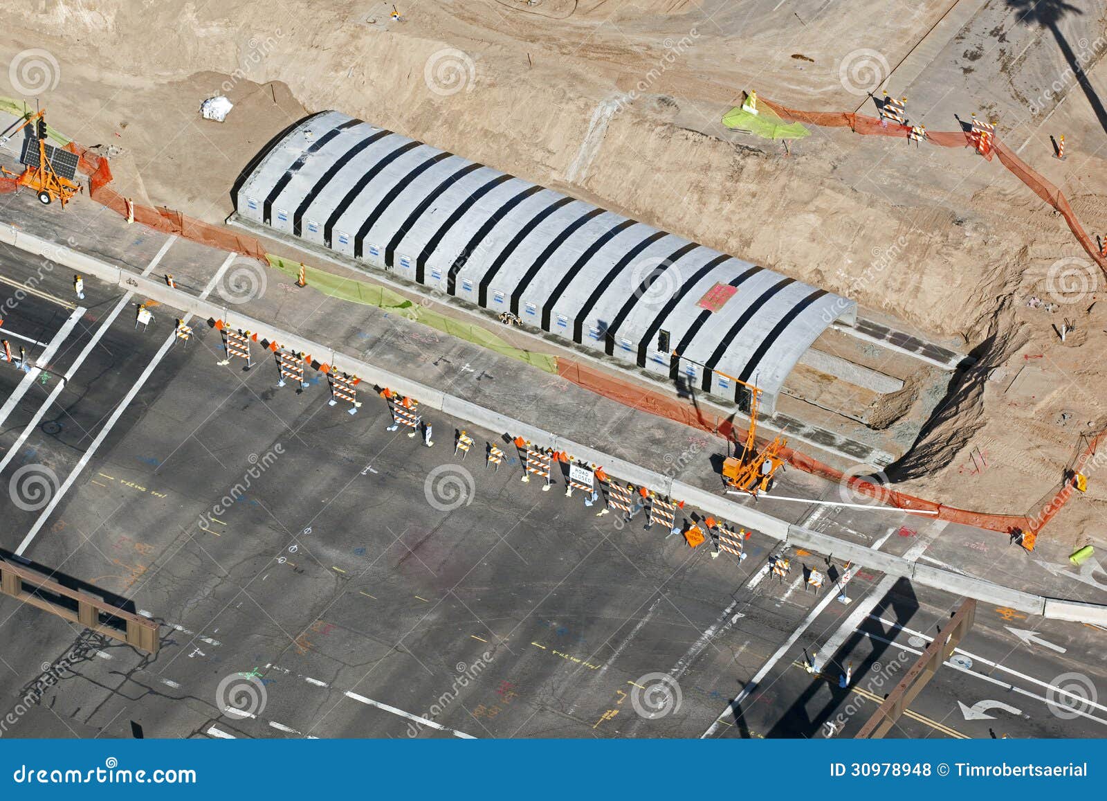 Construction of Pedestrian Underpass Stock Photo - Image of ...