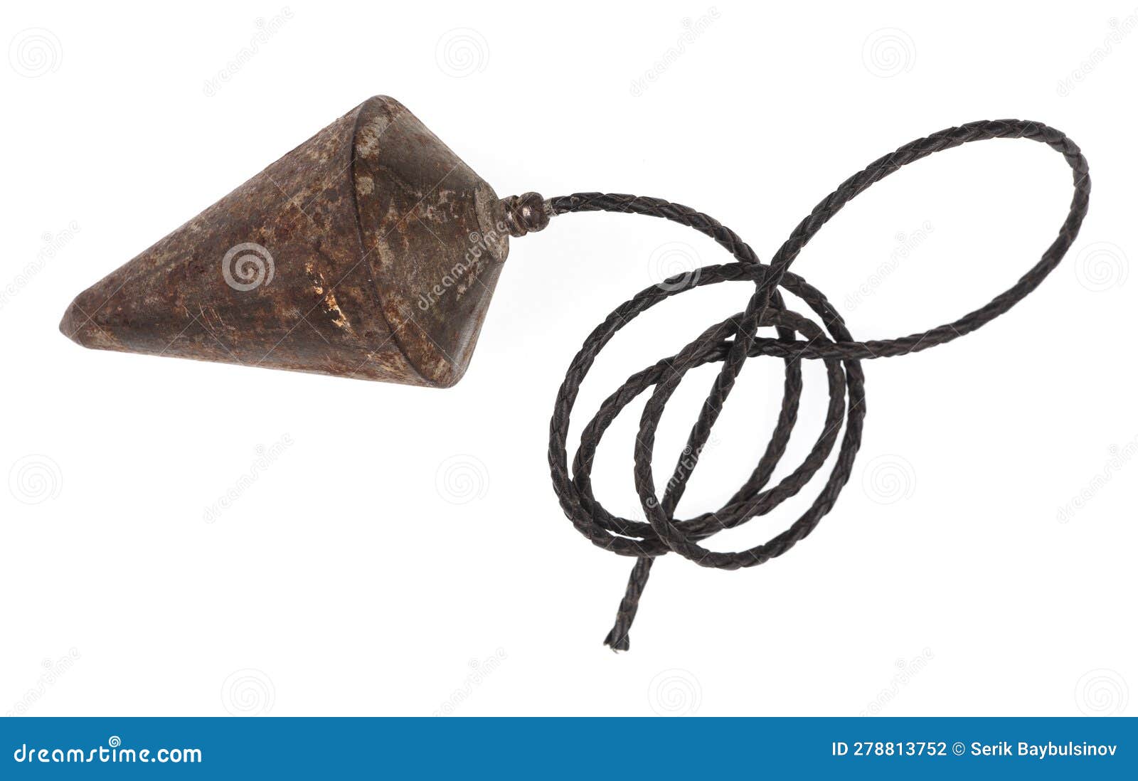 Construction Pendulum Isolated on White Stock Photo - Image of ...