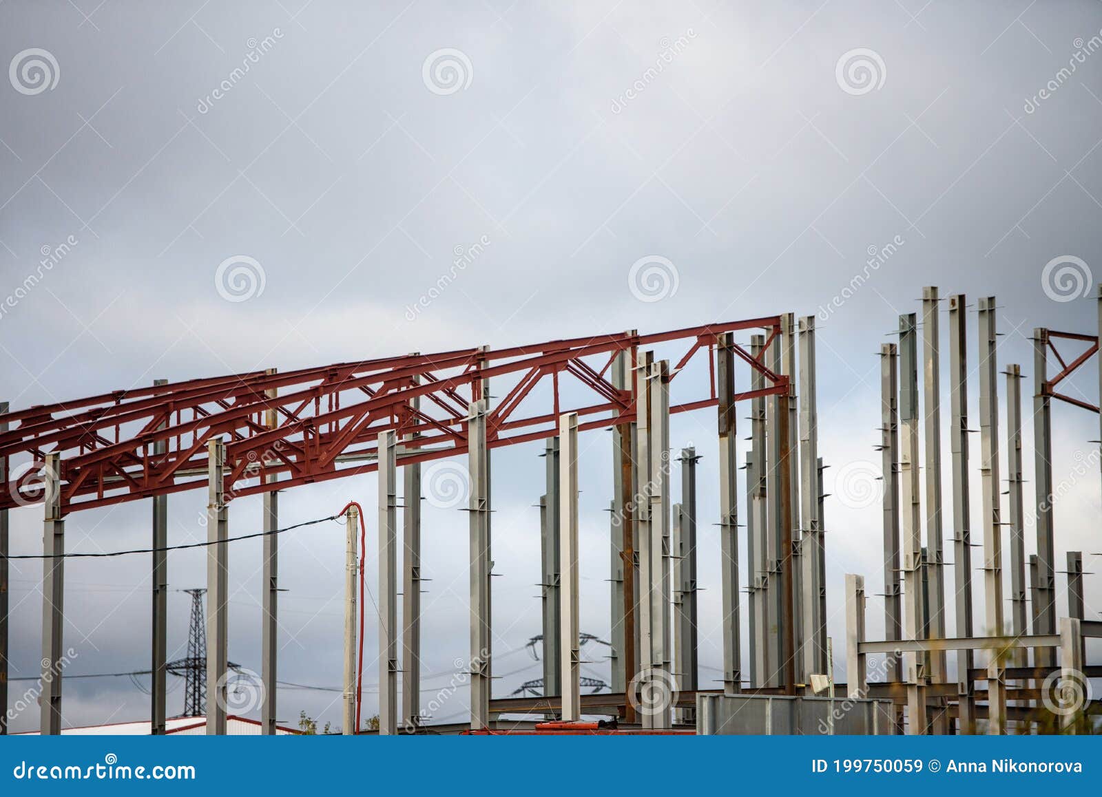 Construction Piles for Buildings - Construction of Objects. Stock Image ...