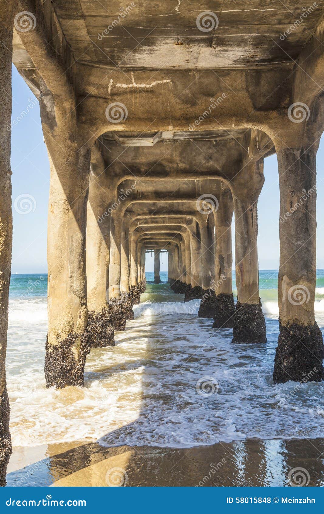 Piles Pier Wood Structure In The Sea Stock Image | CartoonDealer.com ...