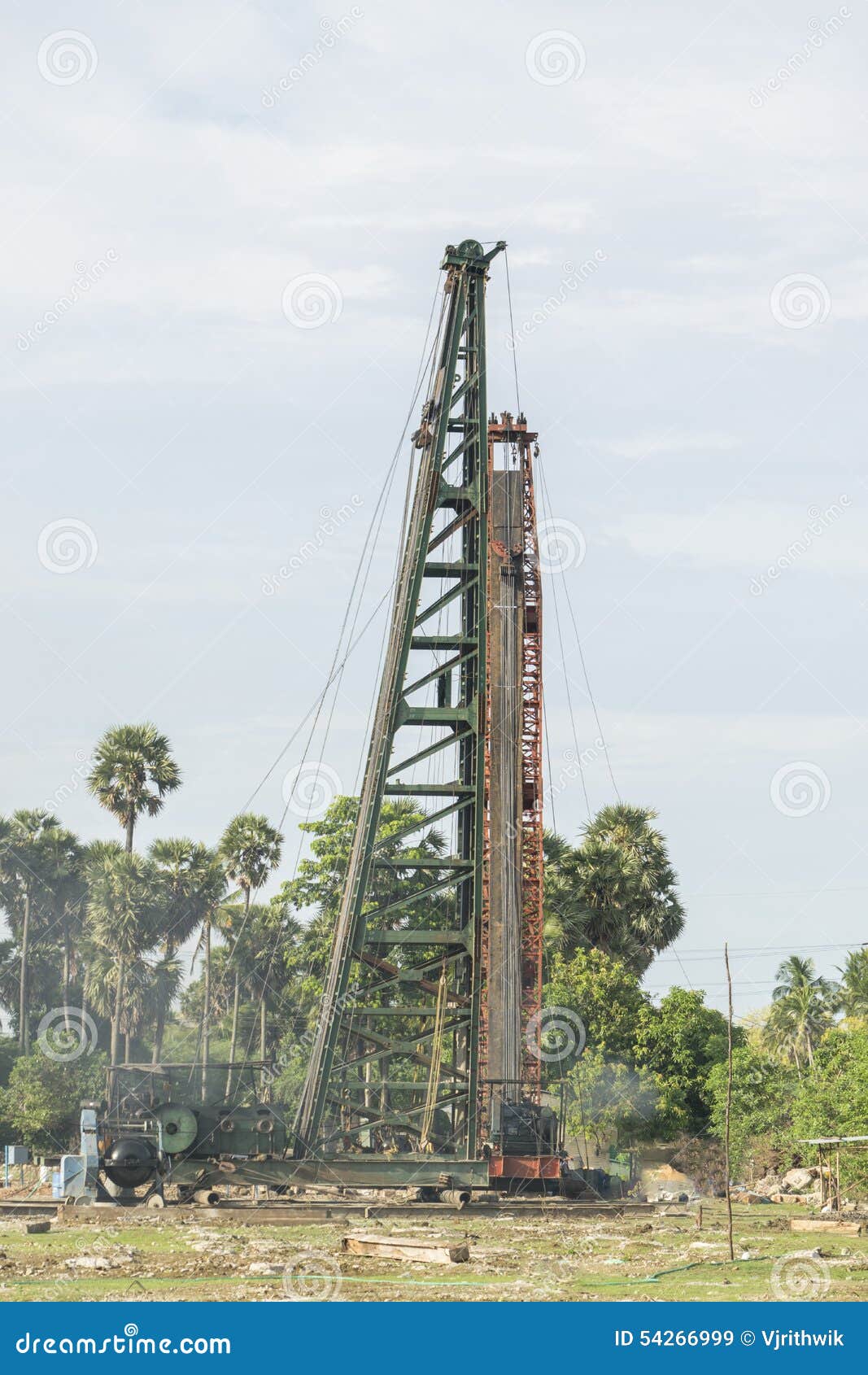 Construction Piling stock image. Image of create, assembly - 54266999