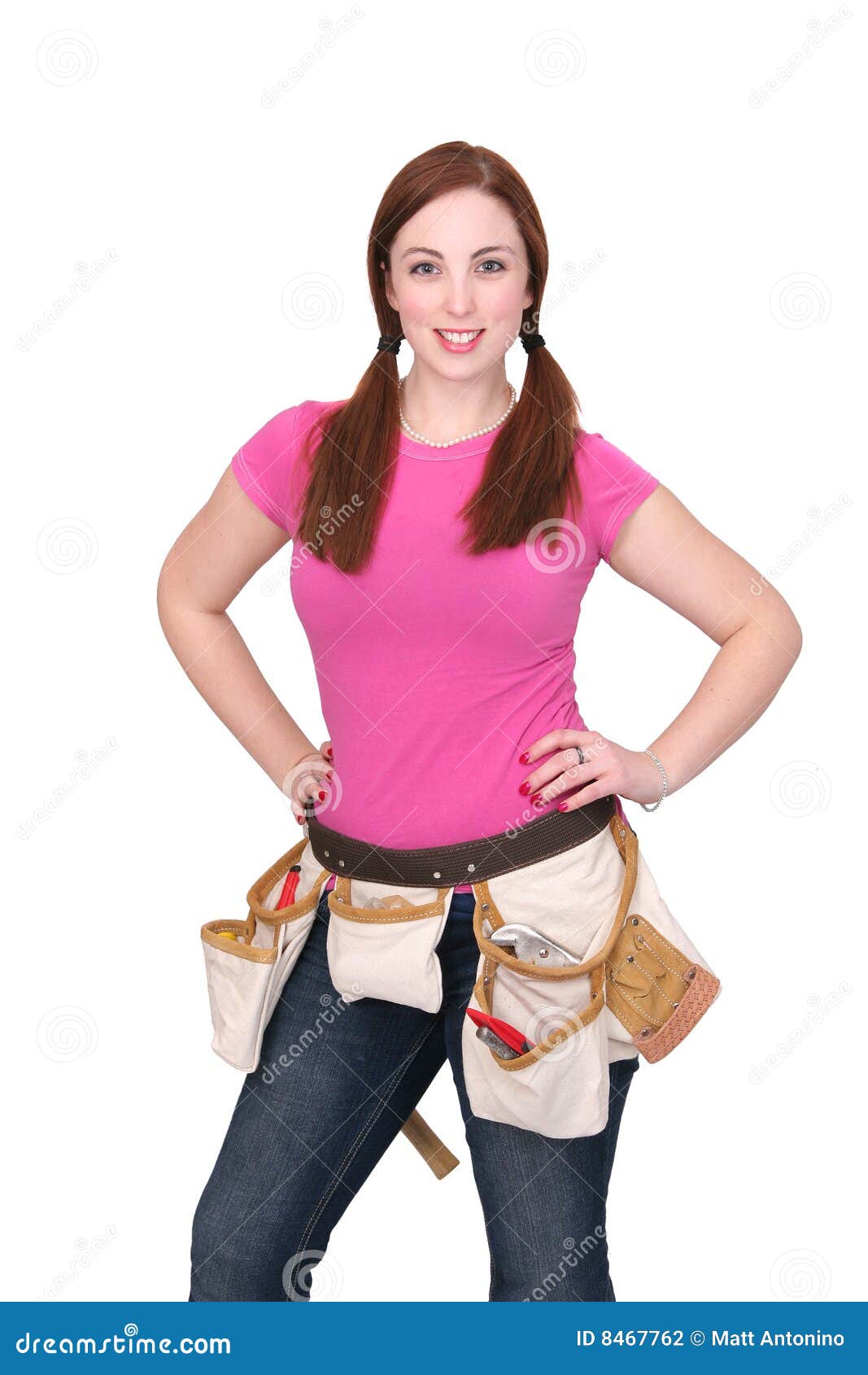 Construction in pink stock photo. Image of employment - 8467762