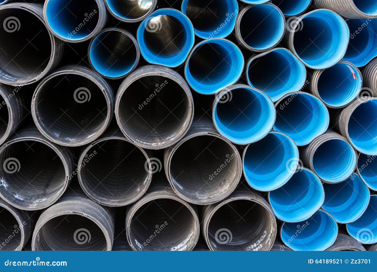 Construction pipes stock image. Image of drainage, maintenance - 64189521
