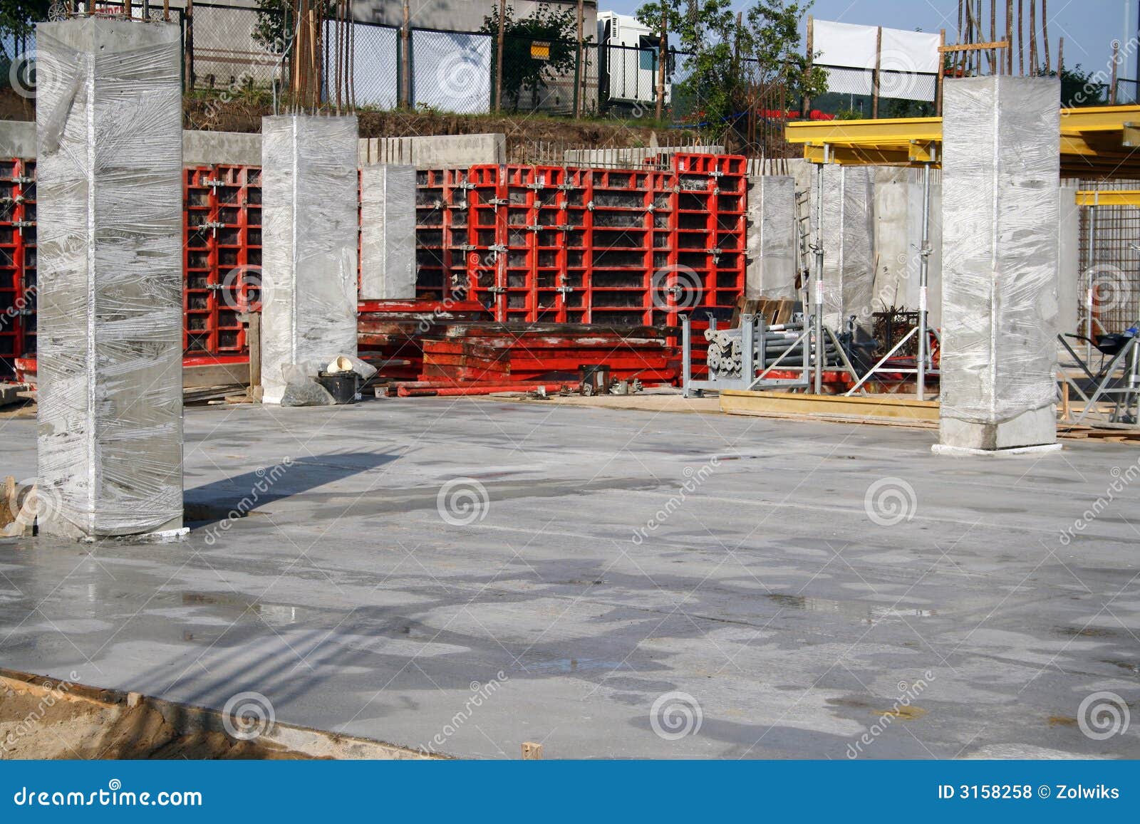 Construction place stock photo. Image of site, steel, engineer - 3158258