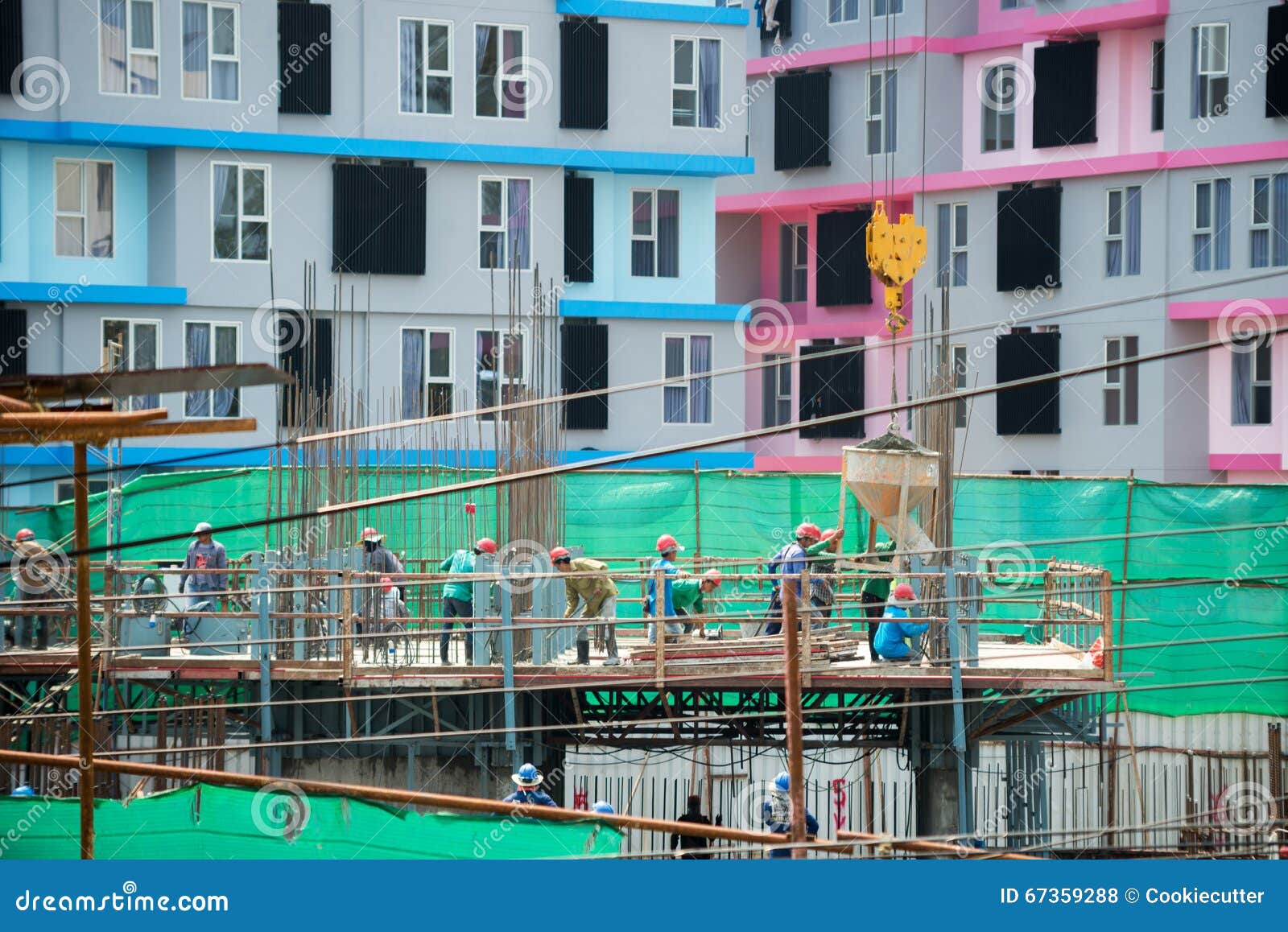 Construction place editorial stock photo. Image of site - 67359288