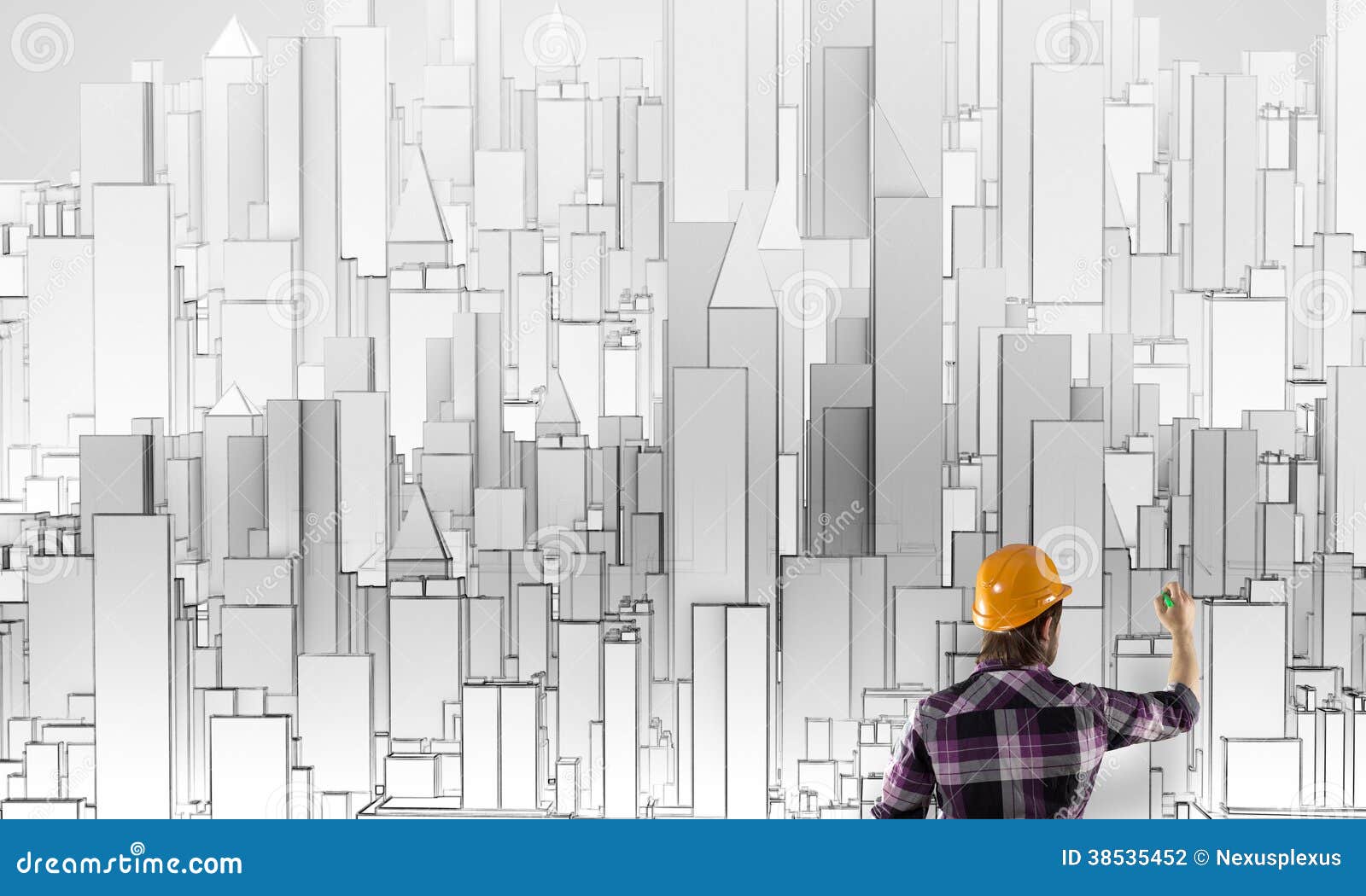 Construction plan stock illustration. Illustration of architecture ...