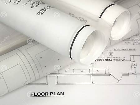 Construction plans stock photo. Image of architecture - 1241516