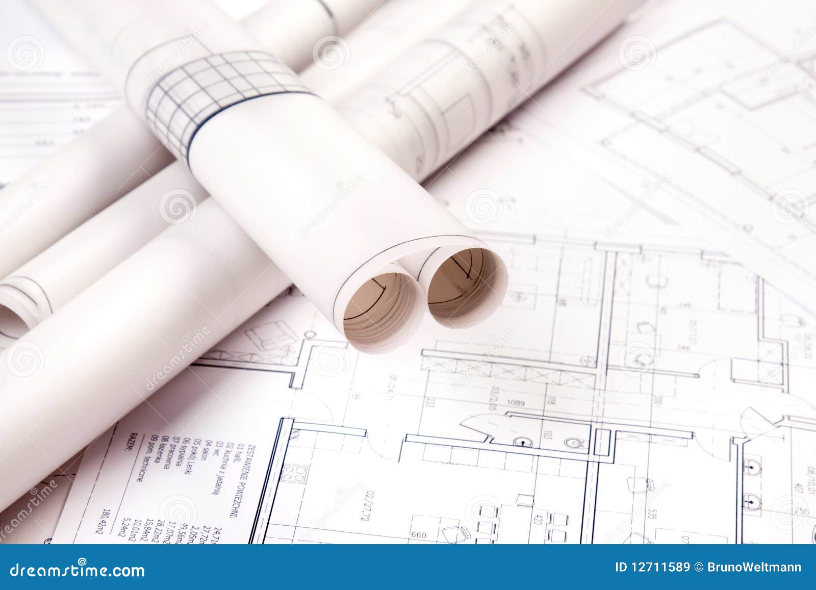 Construction Plans! stock image. Image of document, construction - 12711589