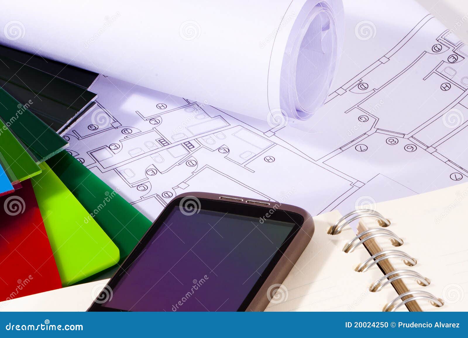 Construction plans stock photo. Image of architecture - 20024250