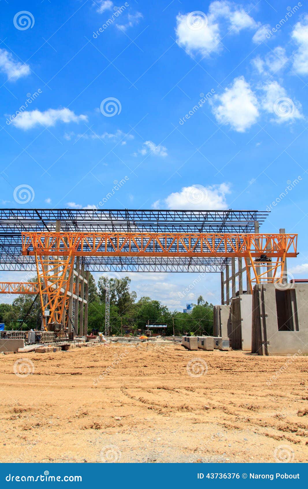 Construction of the plant stock photo. Image of build - 43736376