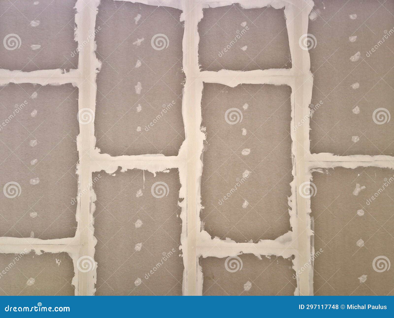 Construction of a Plasterboard Partition from Several Boards Connected ...