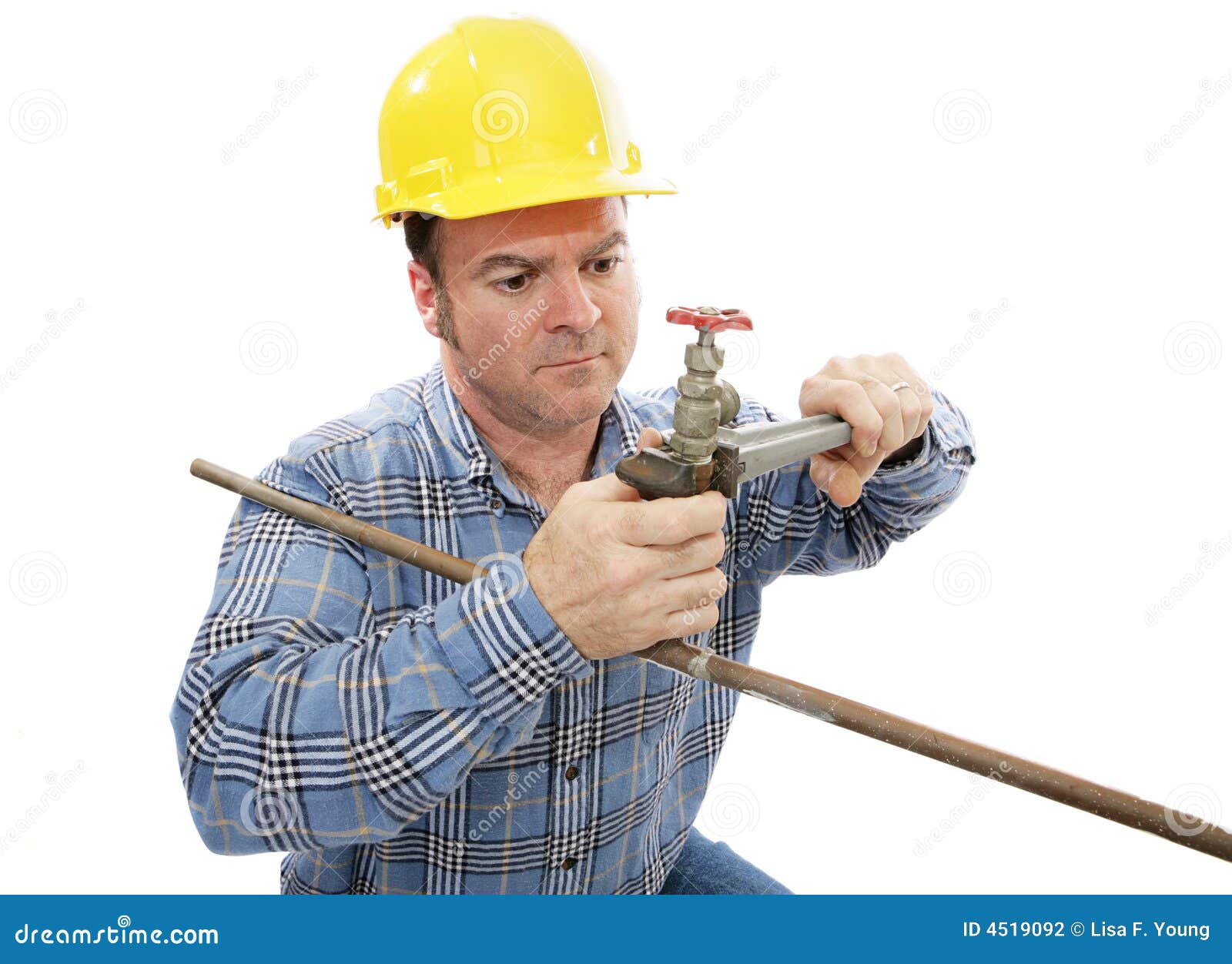 Construction Plumber Working Stock Photo - Image of labor, plumber: 4519092