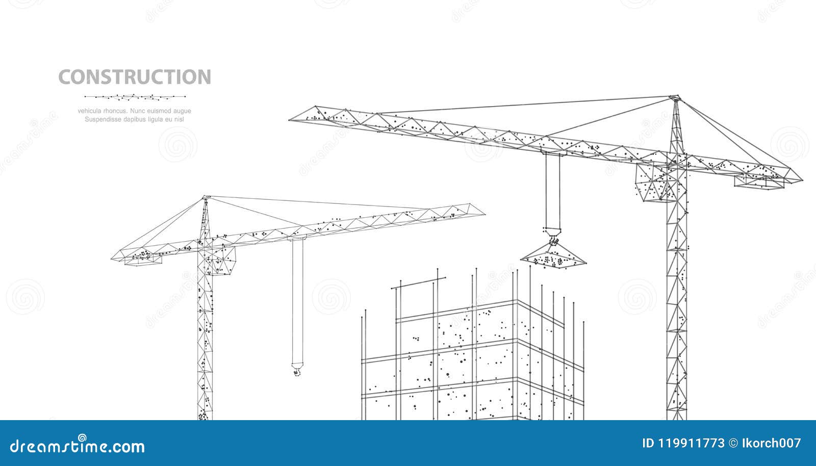 Building Under Construction Drawing