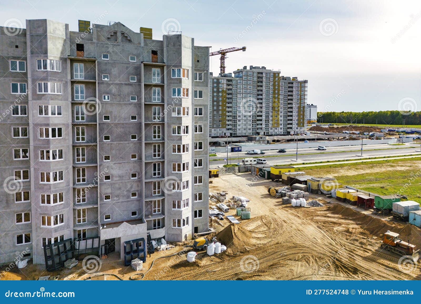 Construction of a Prefabricated Reinforced Concrete House. Assembly of ...