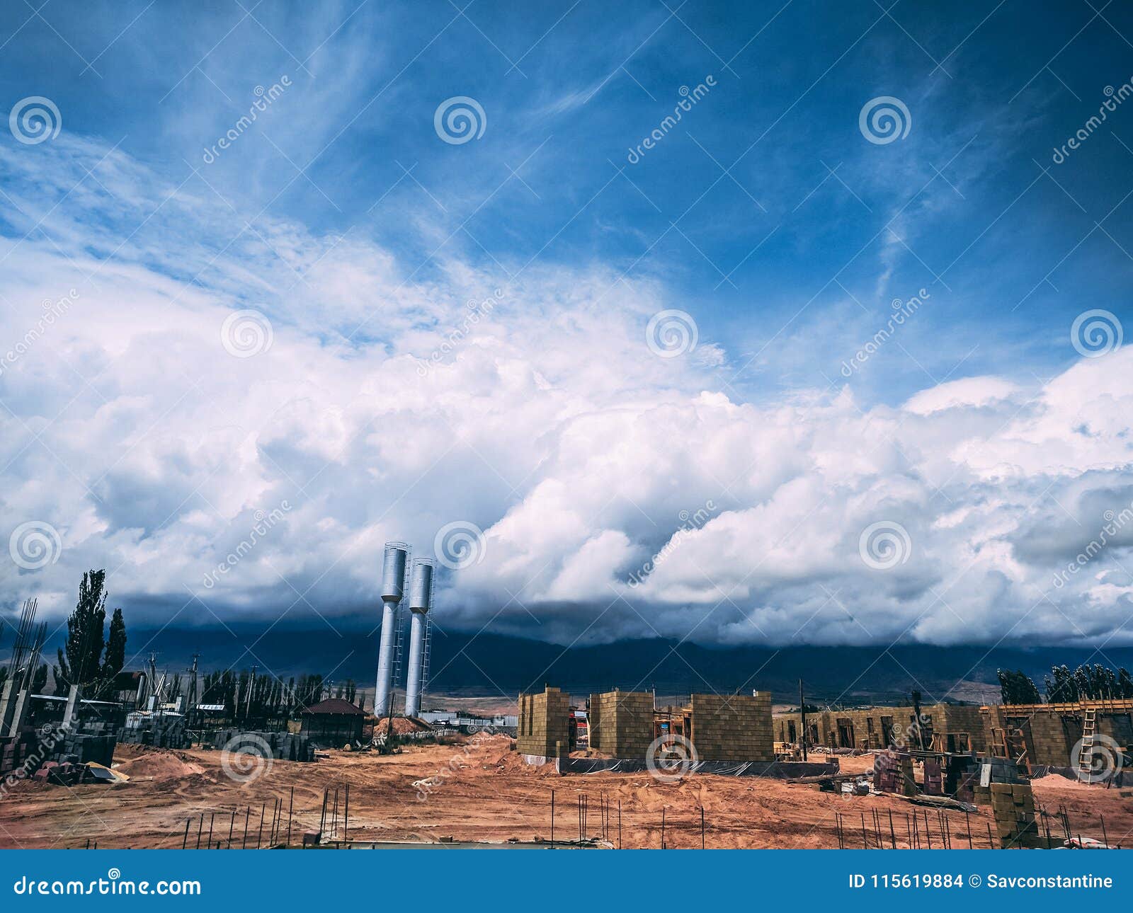 Construction process stock photo. Image of beautiful - 115619884