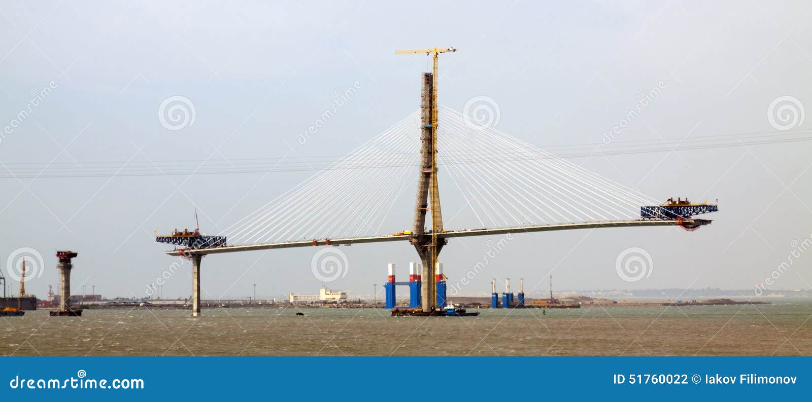 Construction Process of Bridge Stock Photo - Image of technology ...