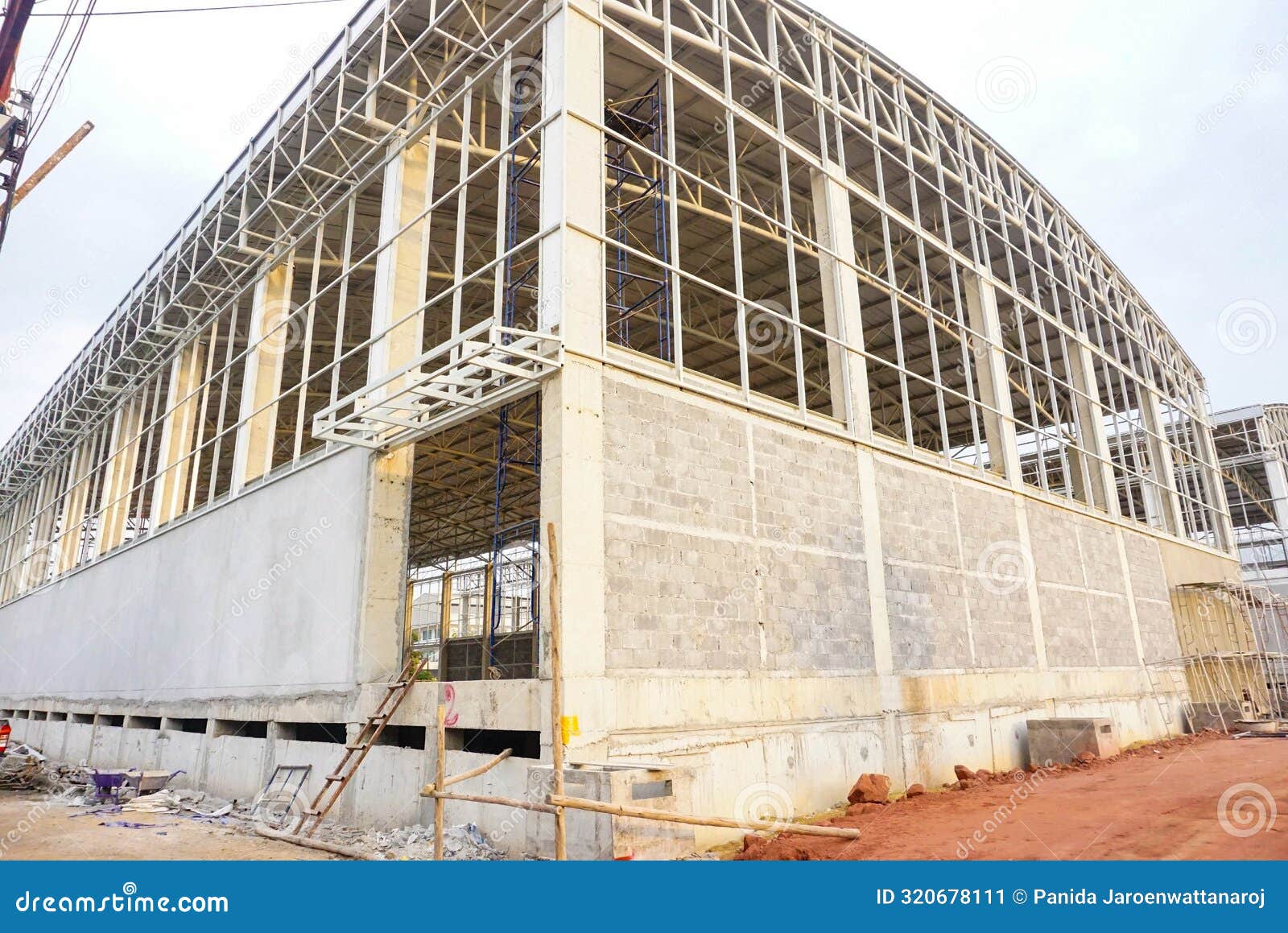 Construction Process & Construction Site - Wall Cement Plastering ...