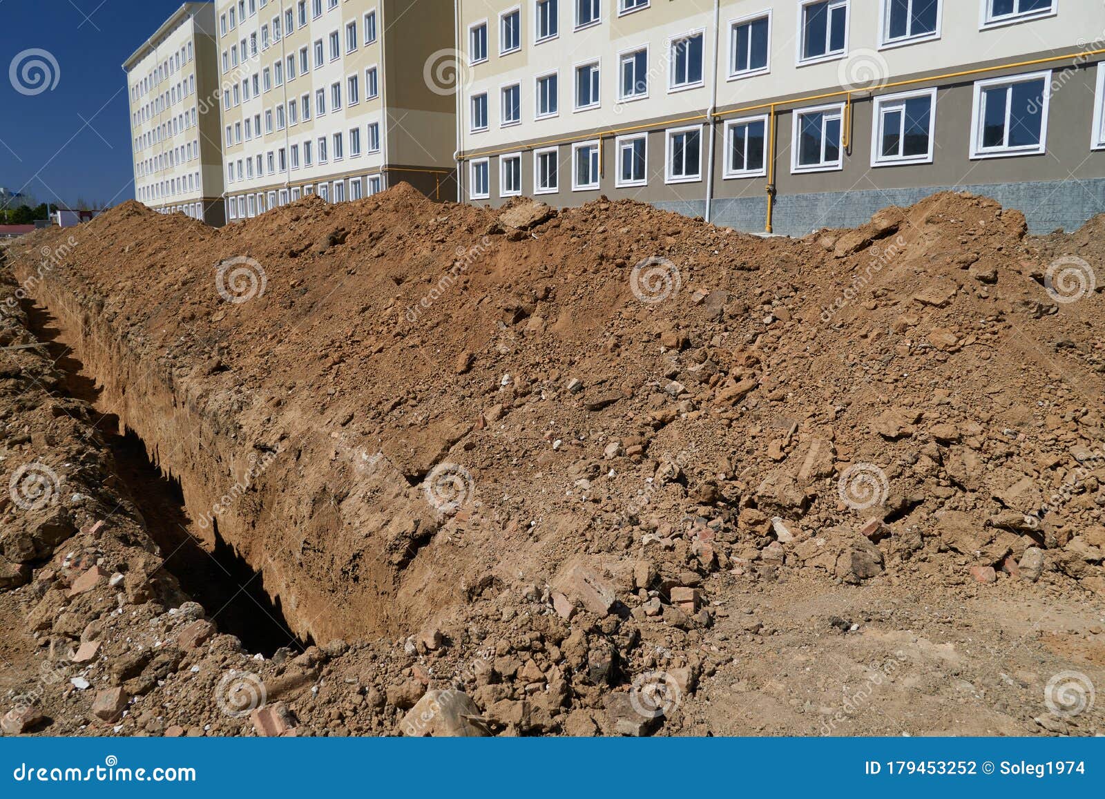 Construction Process and Development of House Area, Land Grading or ...