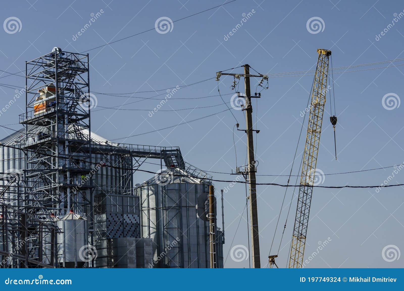 Construction Process of a Modern Grain Terminal in the Seaport Stock ...