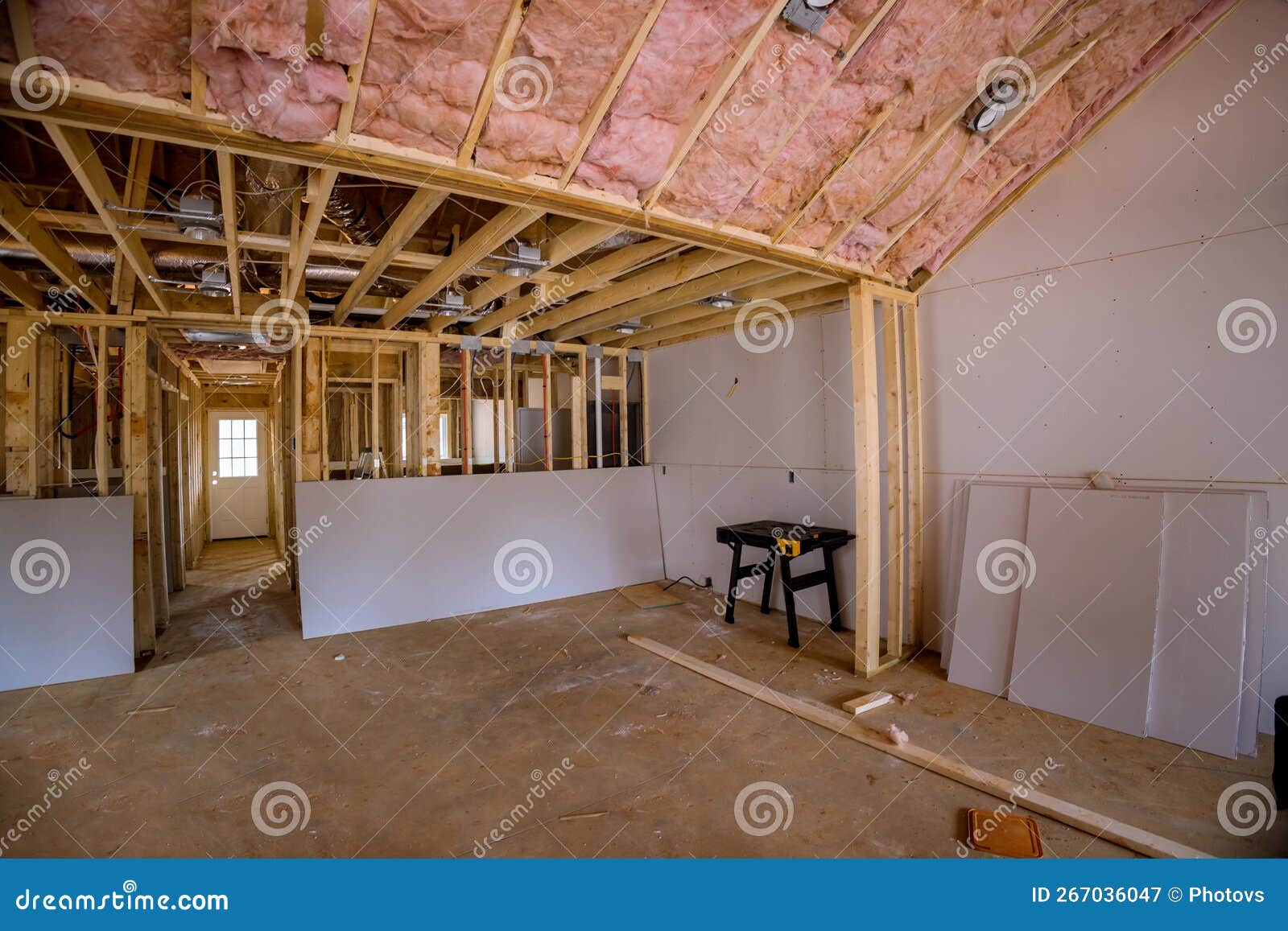 During the Construction Process of a New Building Under Construction ...