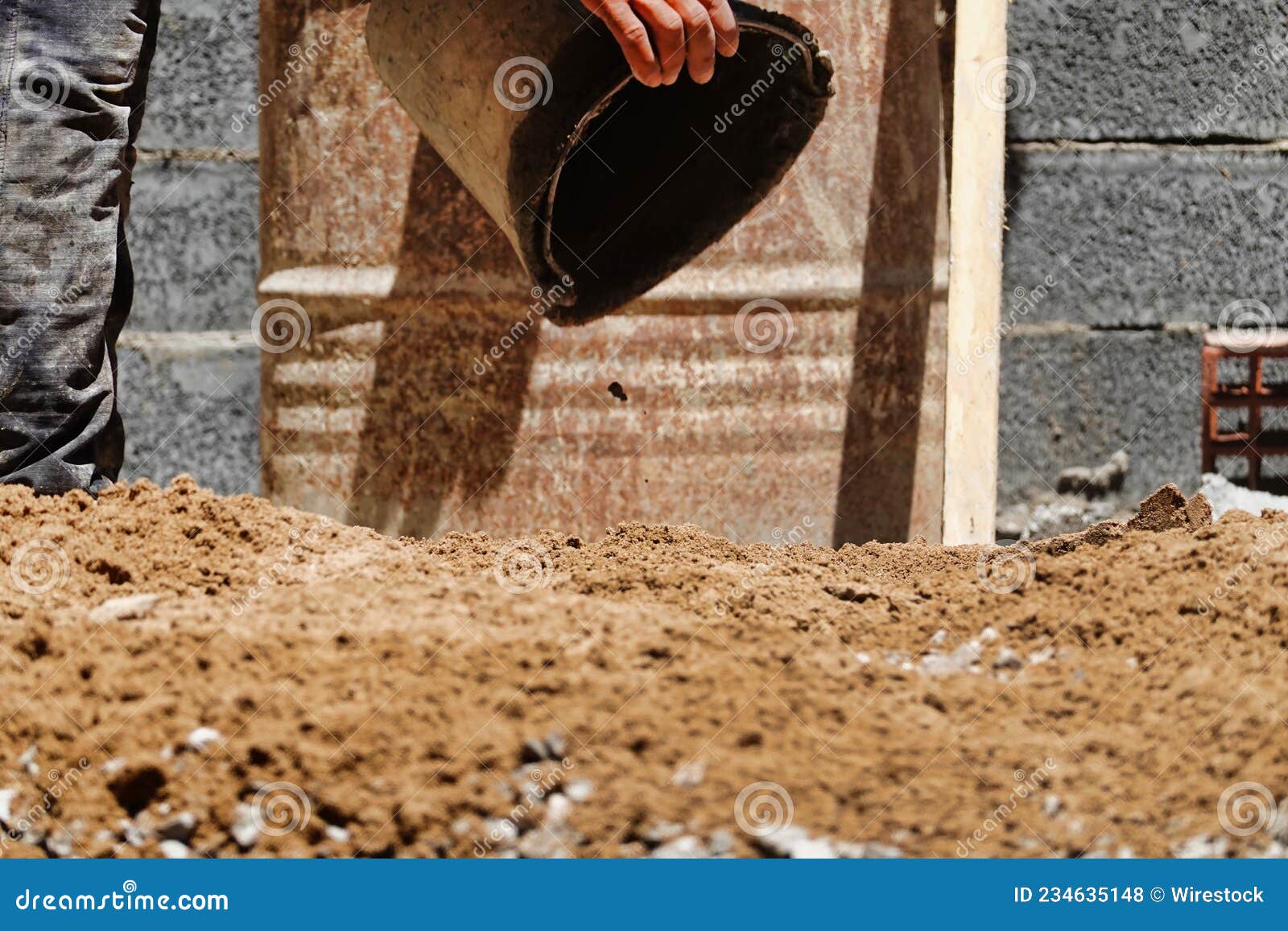 Construction Process and Pieces of Equipment of Building a House Stock ...