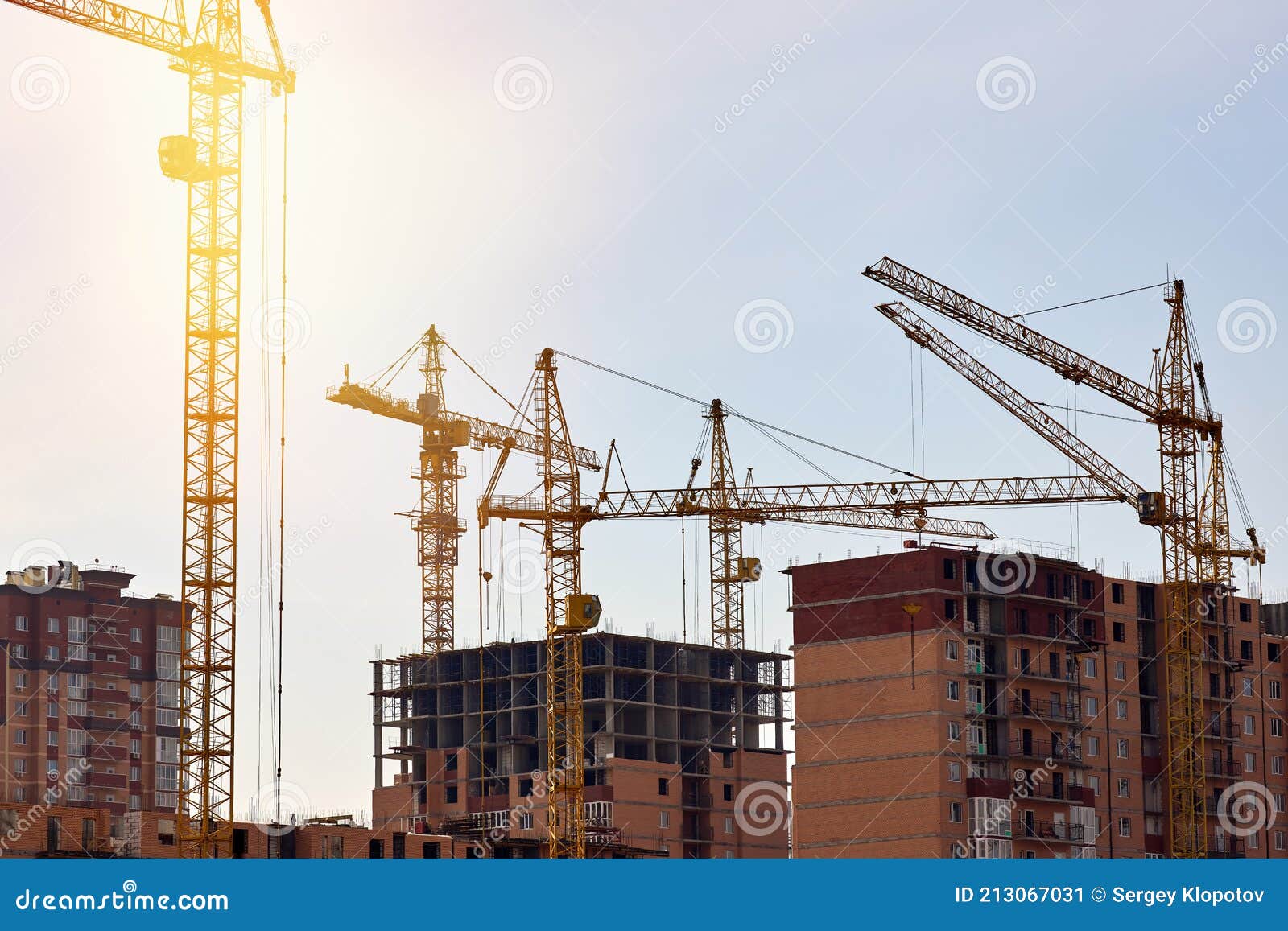 The Construction Process of a Residential Complex Editorial Photo ...