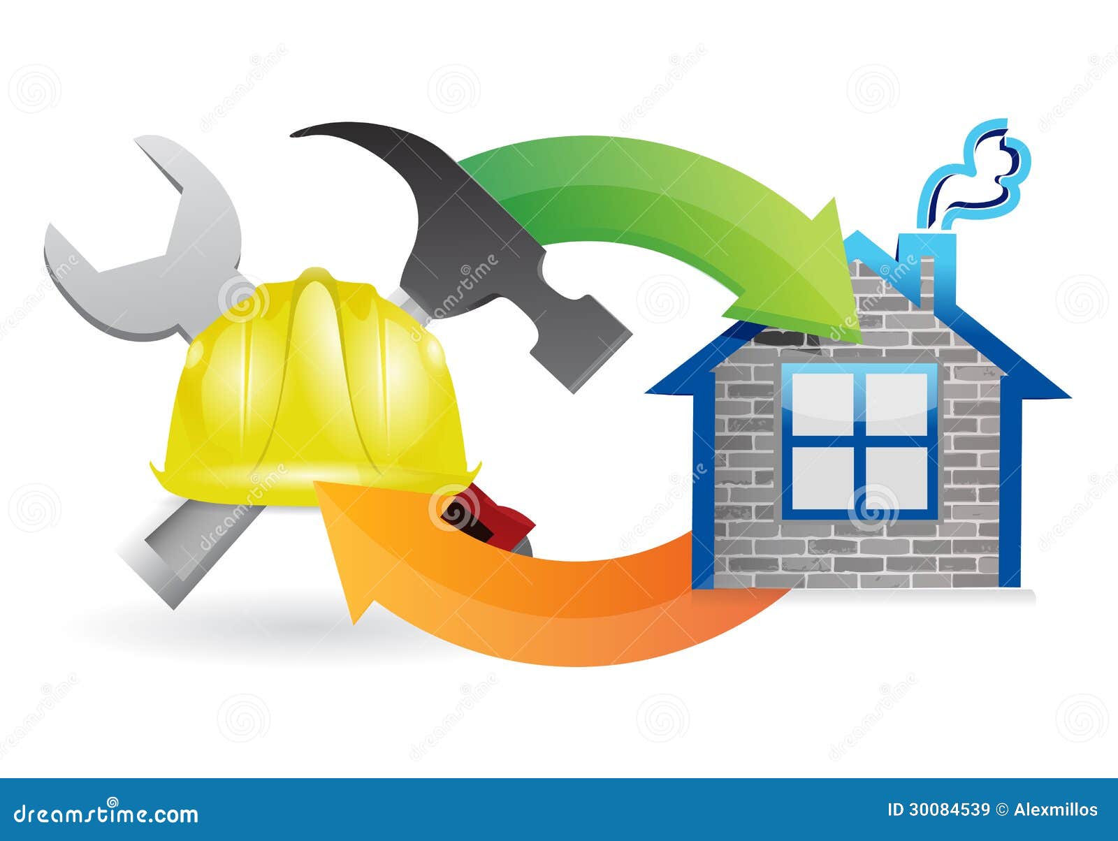 Construction Process Under Construction Sign Stock Illustration ...