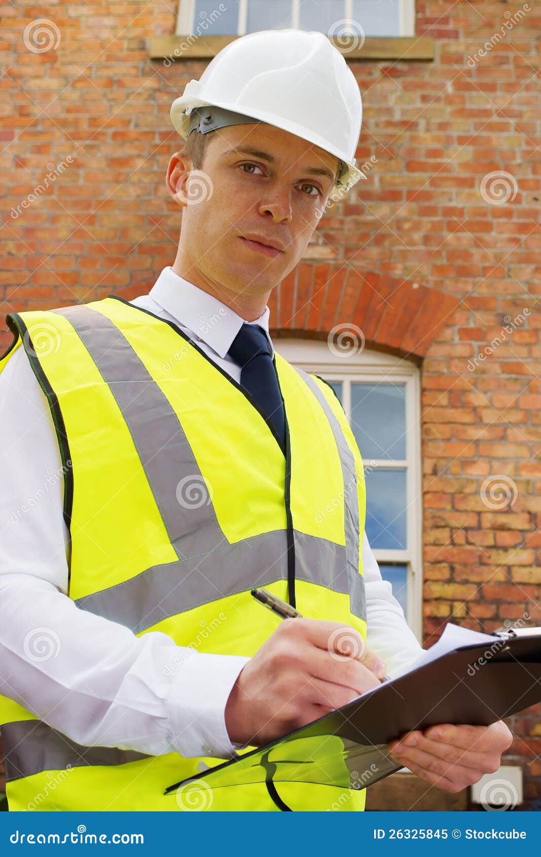 Construction Professional with Clipboard Stock Image - Image of council ...