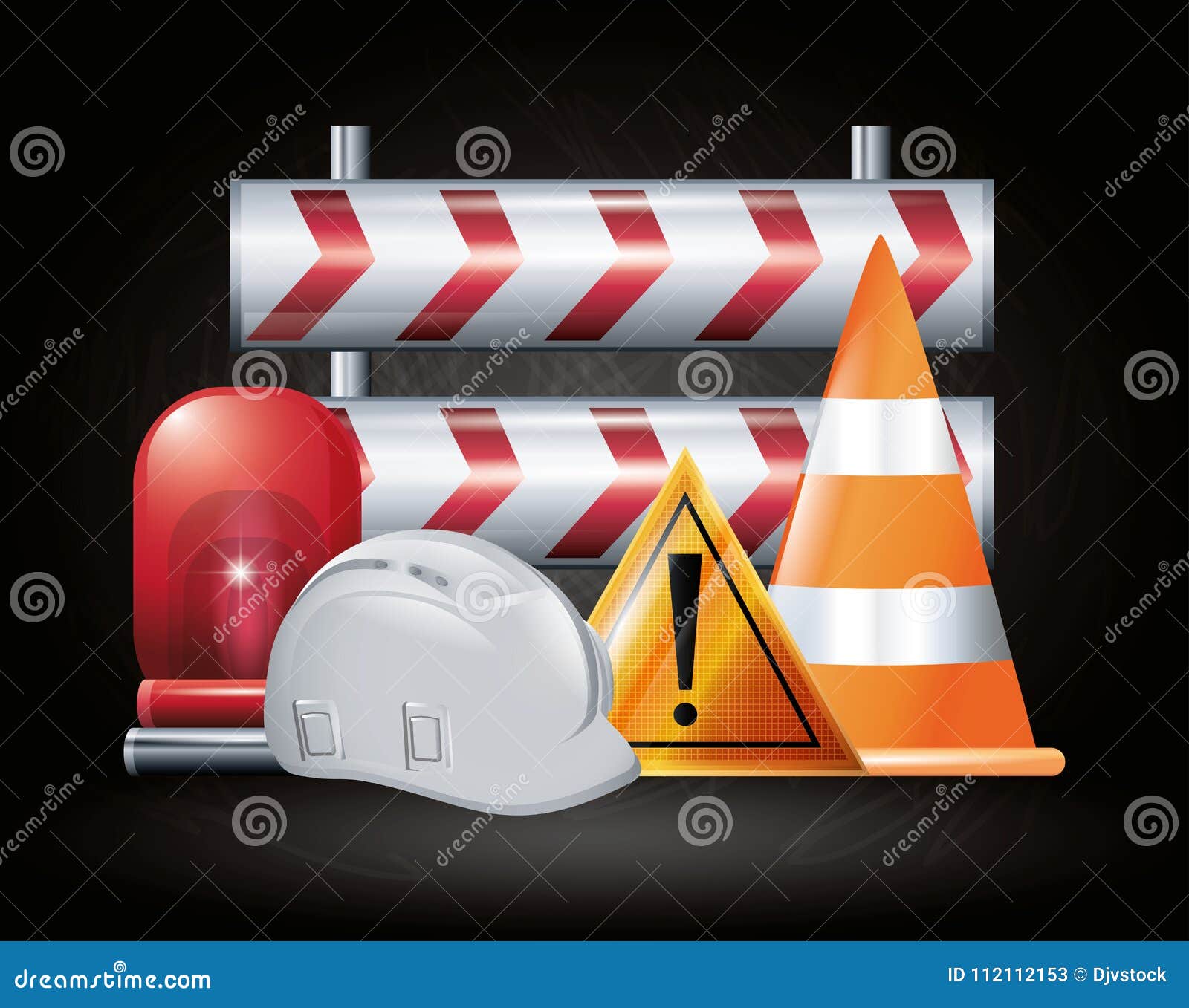 Construction in Progress Design Stock Vector - Illustration of grunge ...
