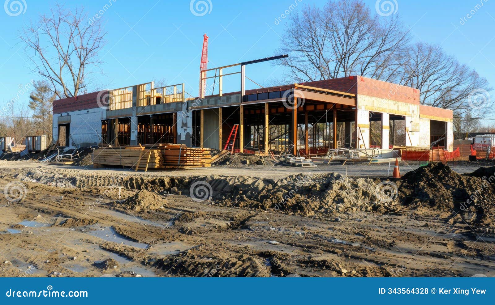 Construction Progress Photos Documenting Building Stages Stock ...