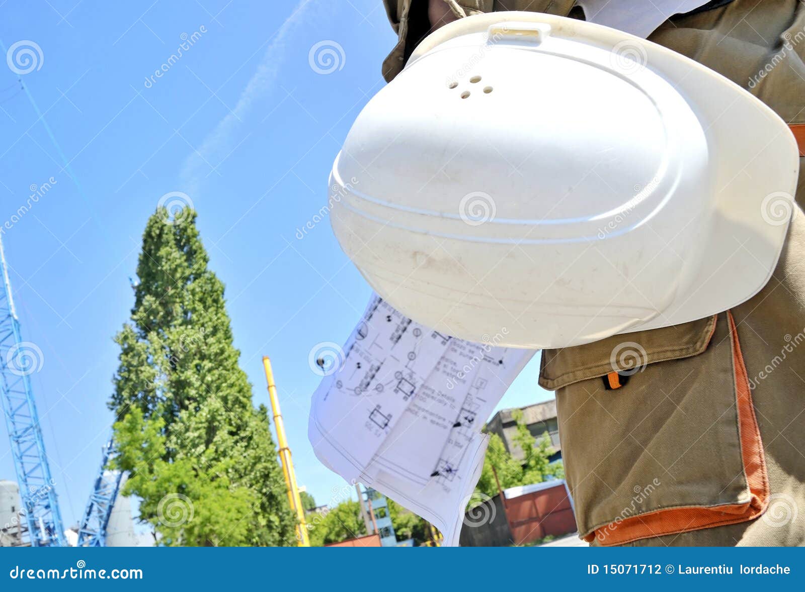 Construction Project Architect Stock Photo - Image of outside, foreman ...