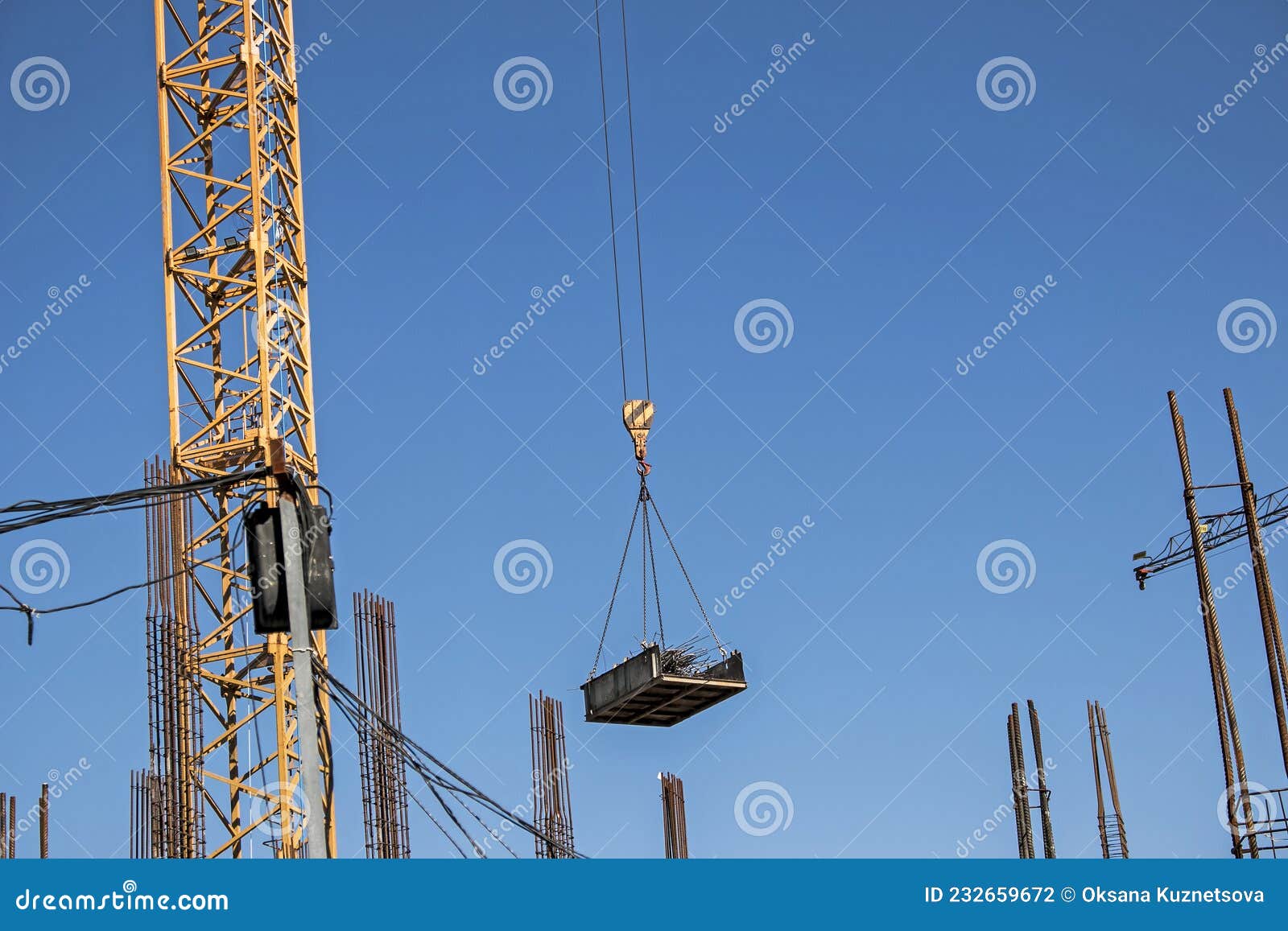 Construction Project, Construction Site. Construction of Concrete ...