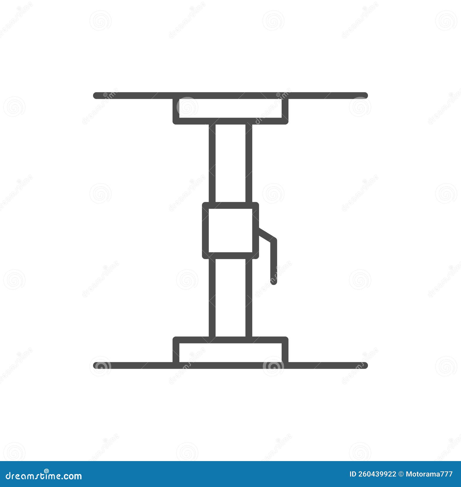 Construction Prop Line Outline Icon Stock Vector - Illustration of ...