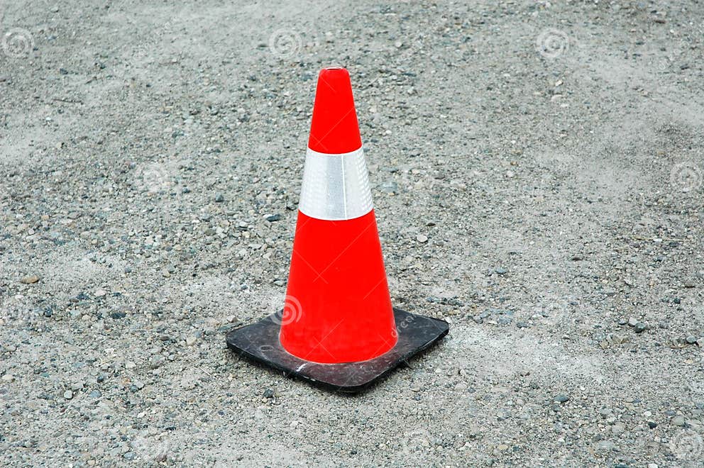 Construction Pylon stock photo. Image of gray, gravel, parking - 950030