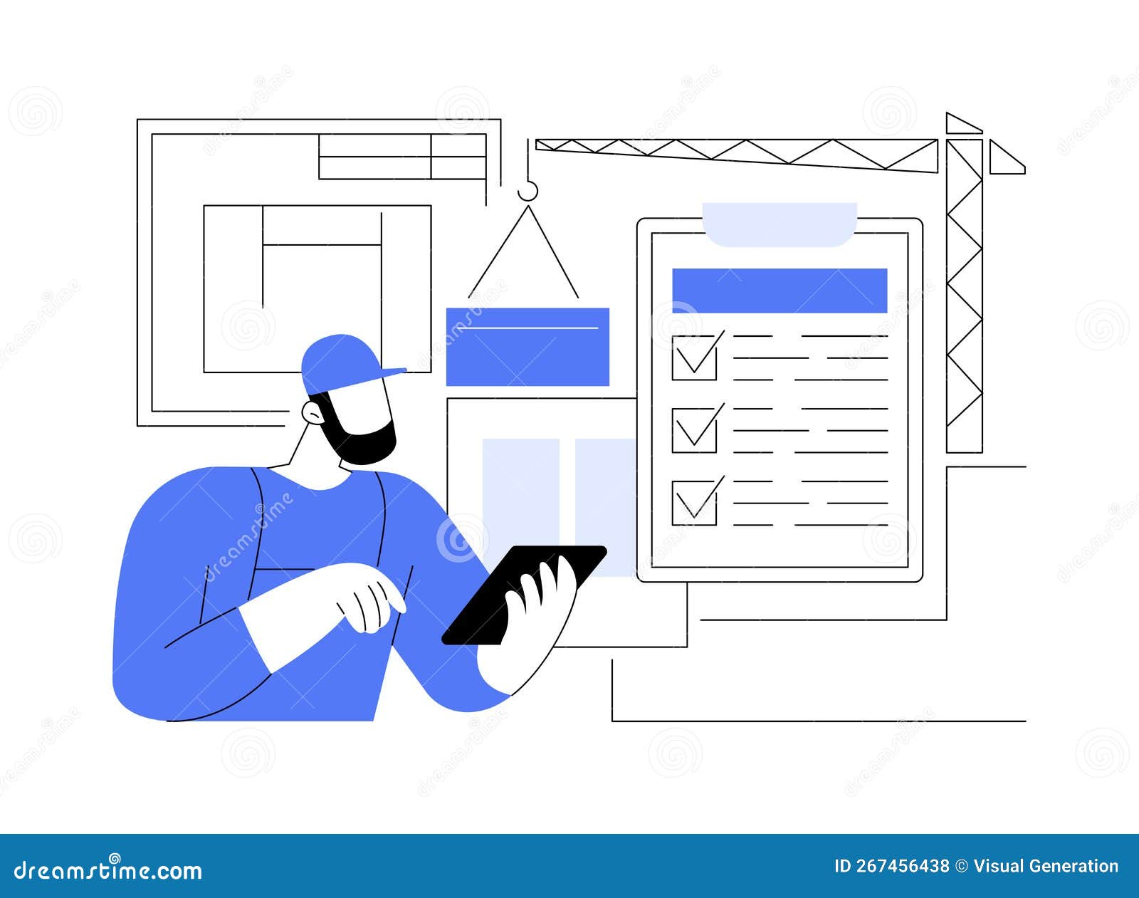 Construction Quality Control Abstract Concept Vector Illustration ...