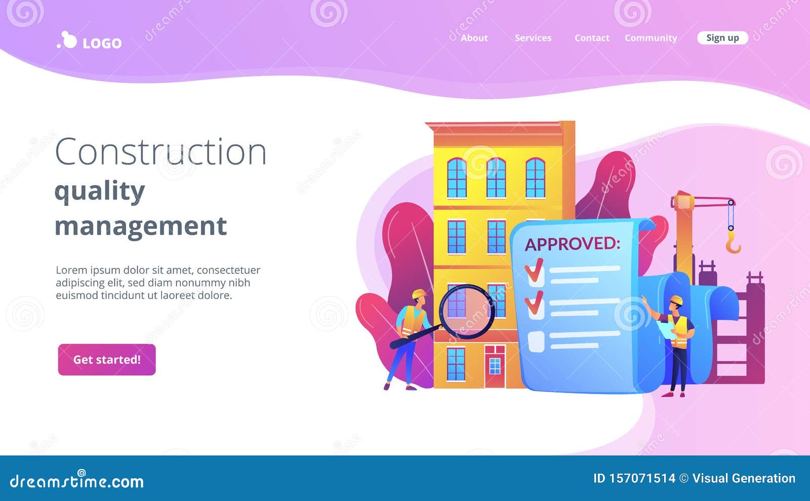 Construction Quality Control - Zero-defect Vector Illustration ...