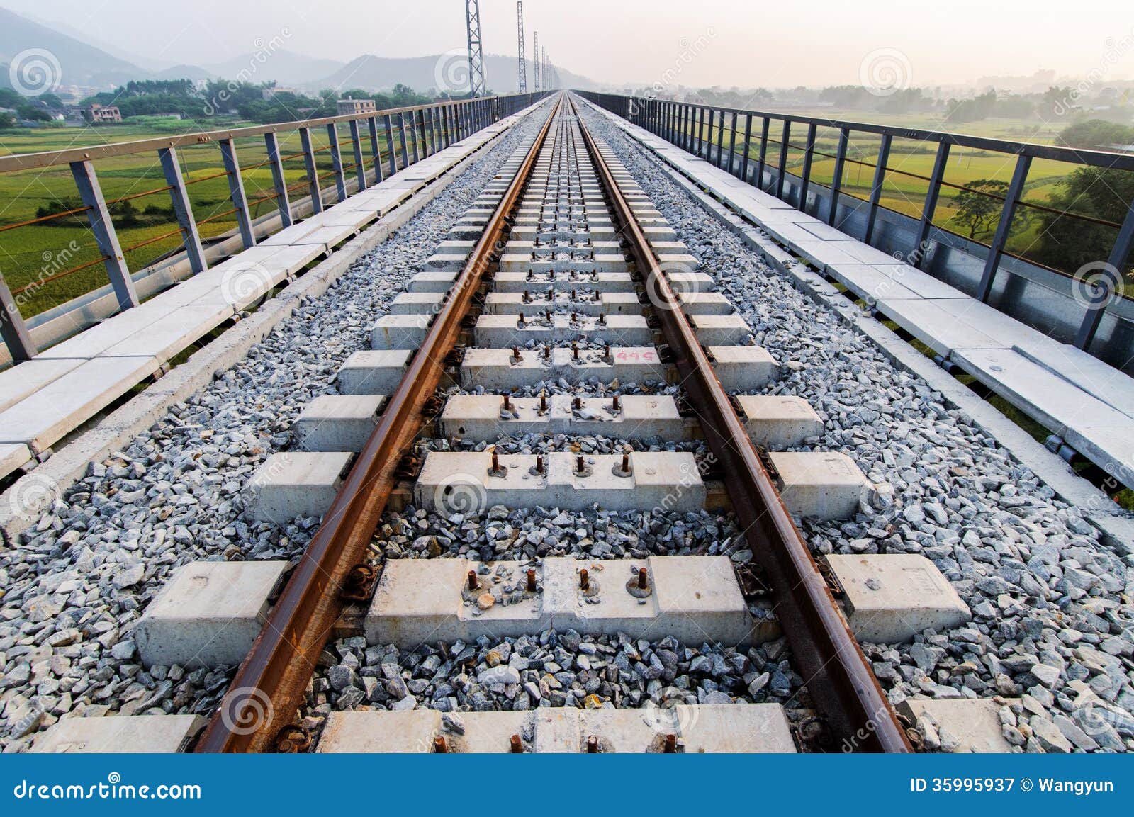 Construction of the Railway Stock Image - Image of build, steelwork ...