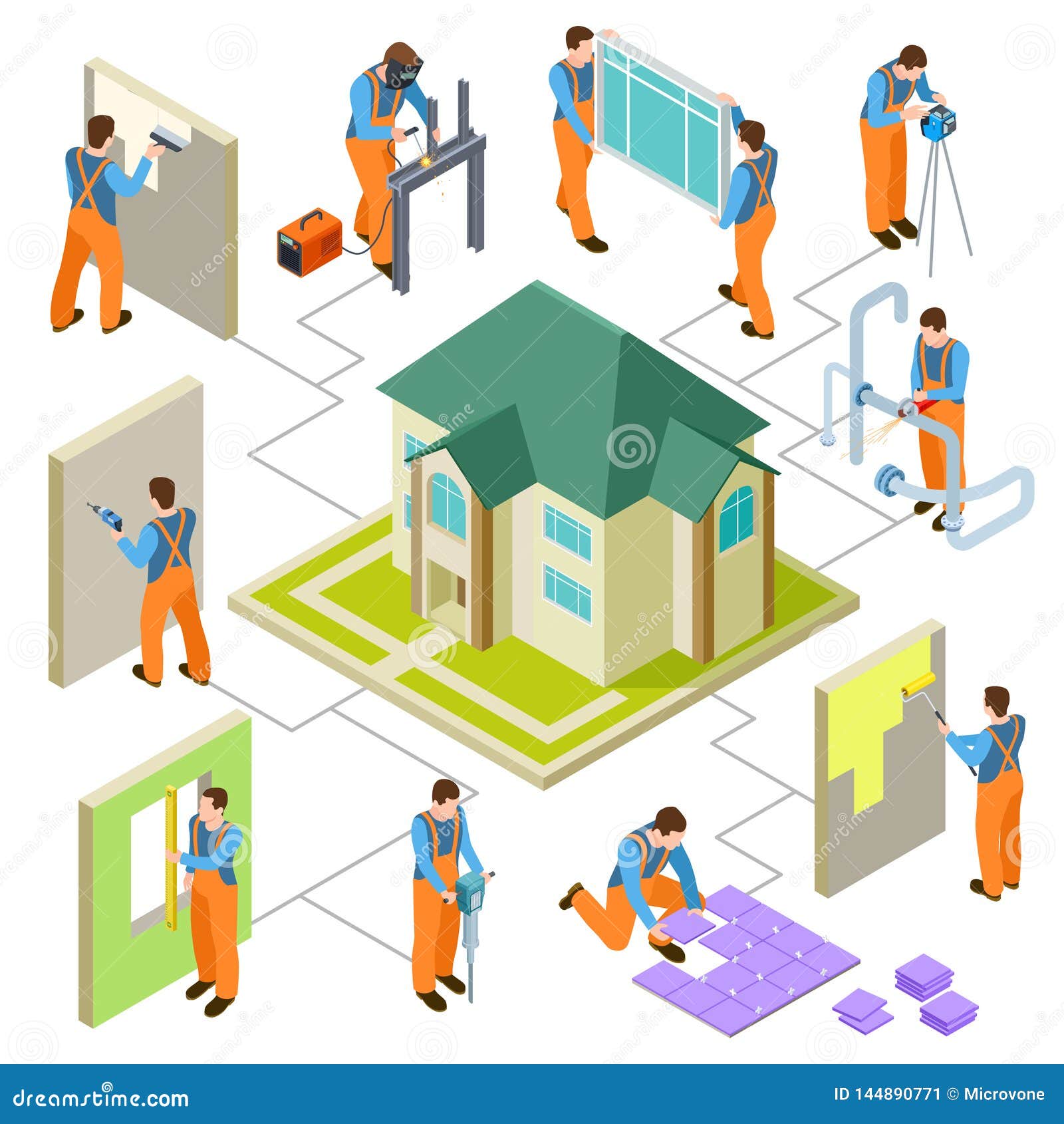 Reconstruction Cartoons, Illustrations & Vector Stock Images - 26496 ...