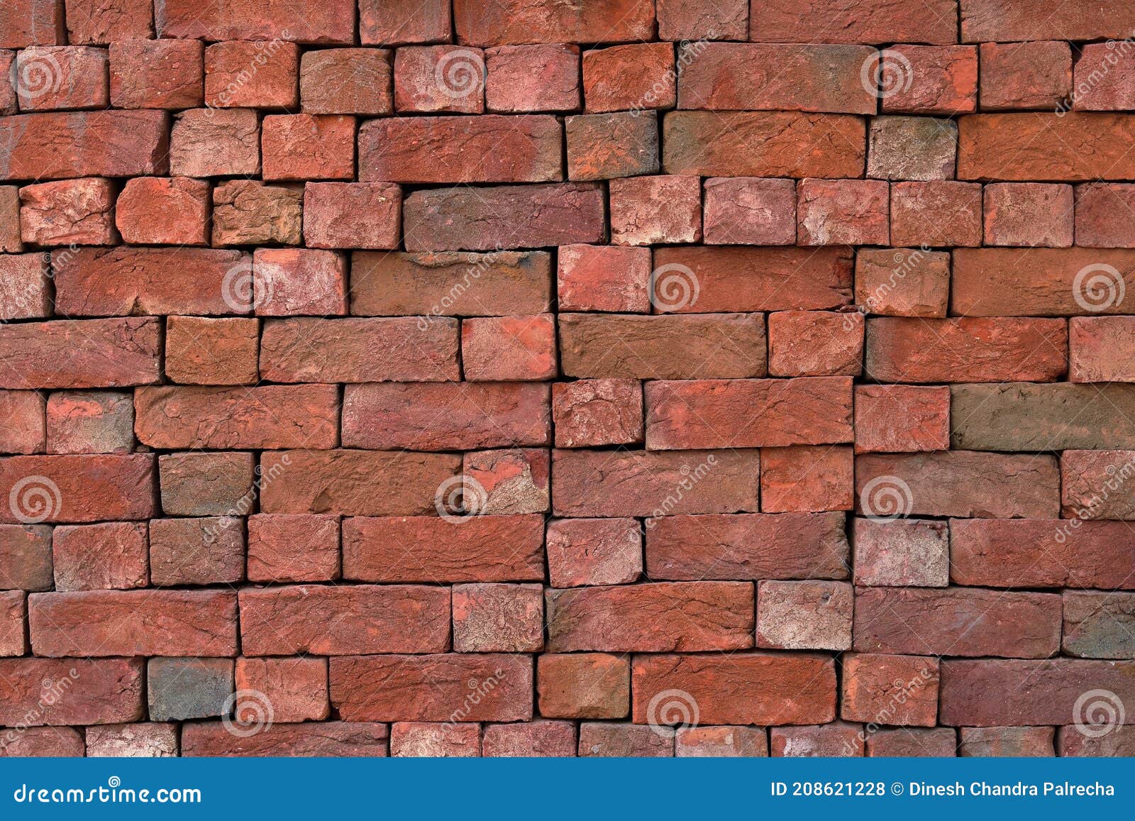 Construction Red Brick Wall, Wallpaper, Background, India Stock Photo ...