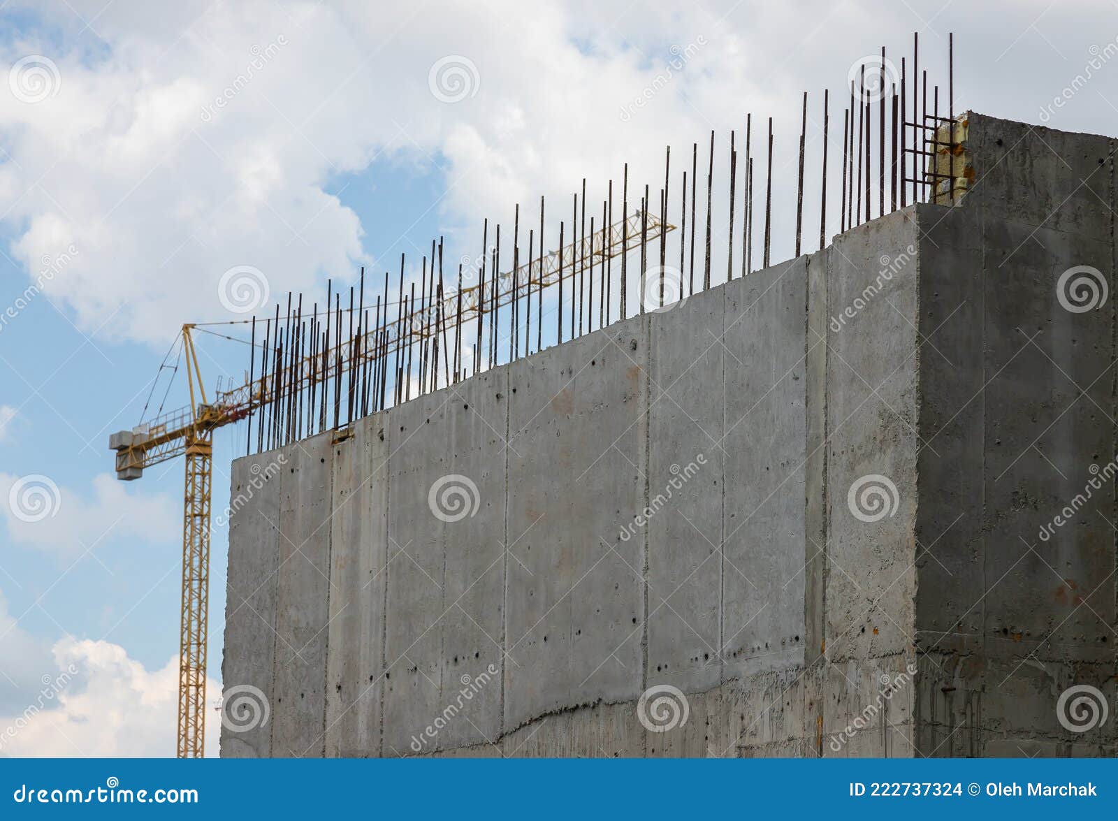 Construction of Reinforced Concrete Structures Stock Photo - Image of ...