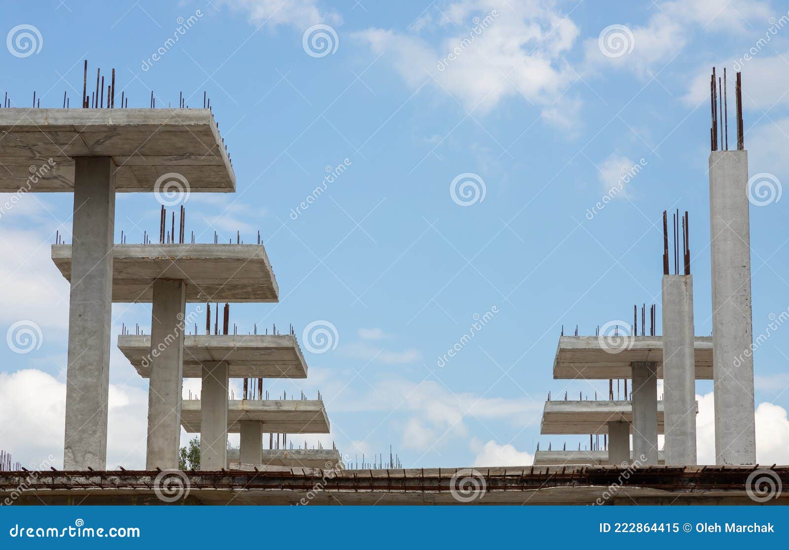 Construction of Reinforced Concrete Structures Stock Image - Image of ...