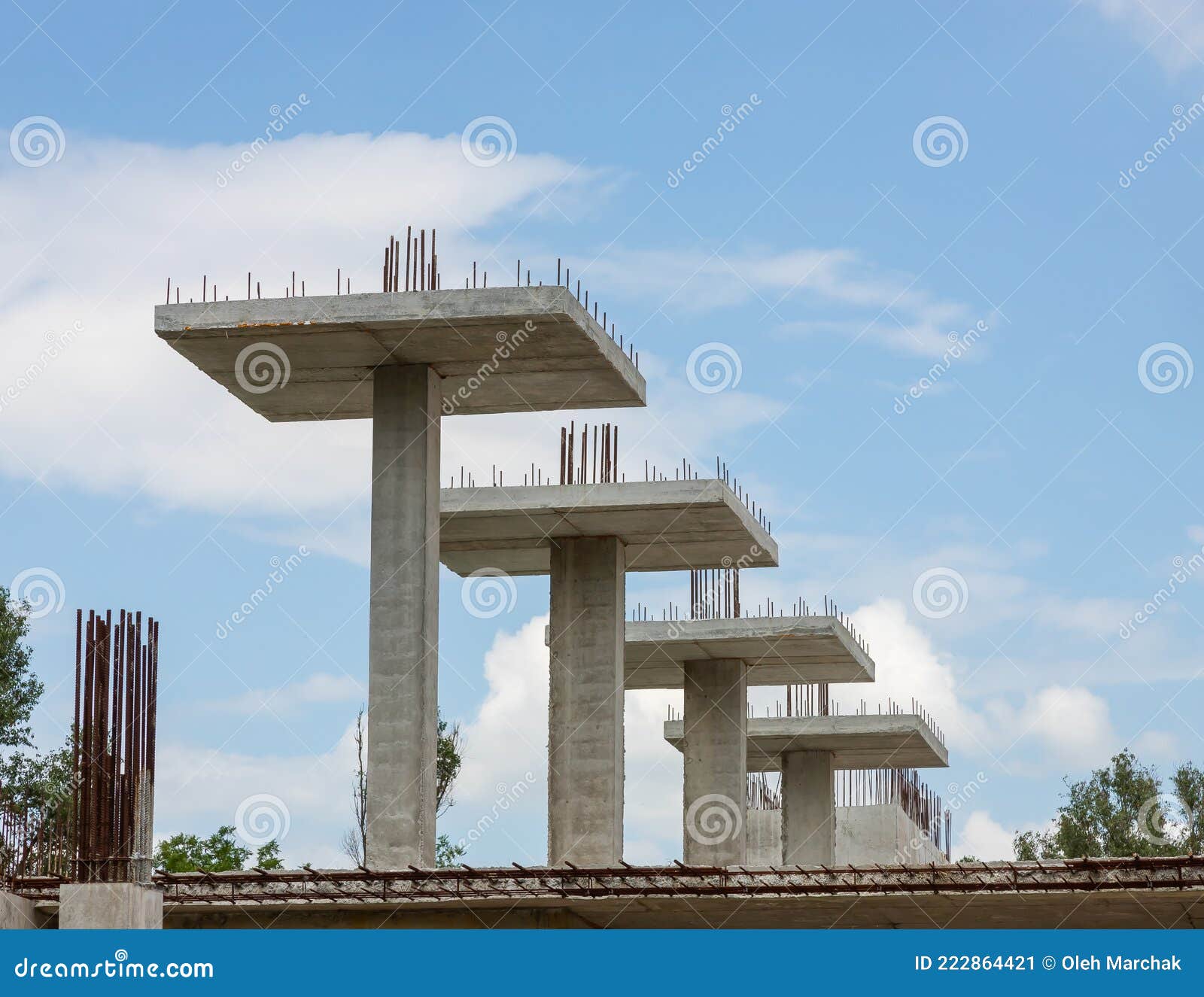 Construction of Reinforced Concrete Structures Stock Image - Image of ...