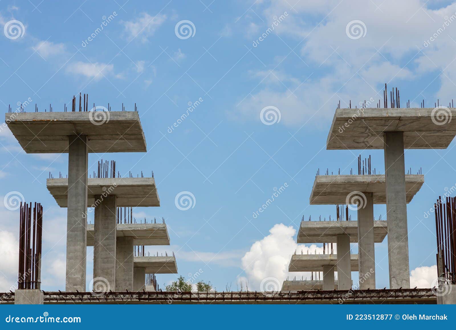 Construction of Reinforced Concrete Structures. Unfinished Construction ...